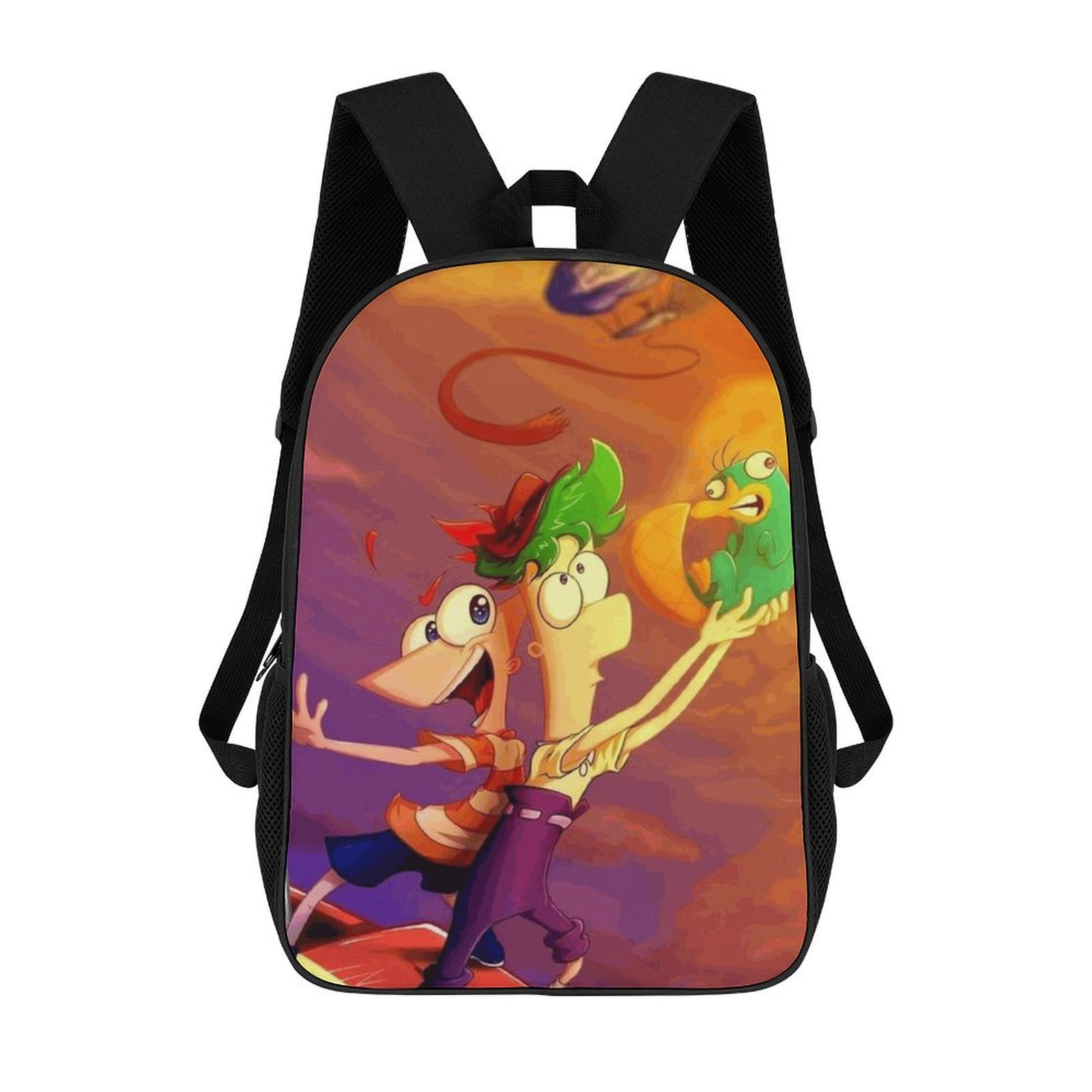 Phineas And Ferb Backpack, 17-inch anime theme backpack - Walmart.com