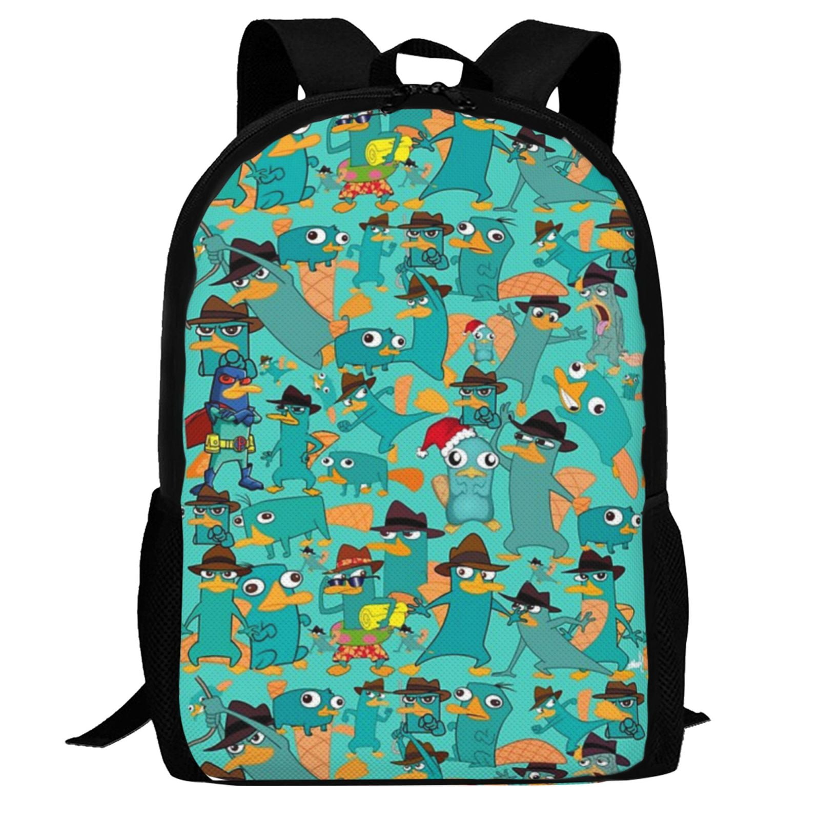 Phineas And Ferb Backpack, 3d Printed Laptop Backpack, Water Resistant ...