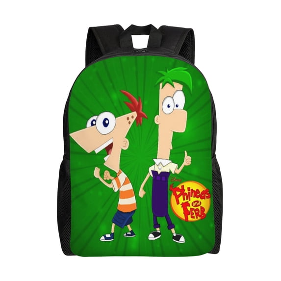 Phineas And Ferb Backpack Casual Daypack Backpacks Large Capacity ...