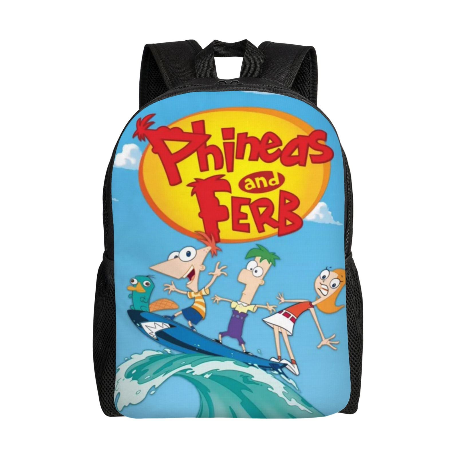 Phineas And Ferb Backpacks Casual Daypacks Student Book Bag Printing ...
