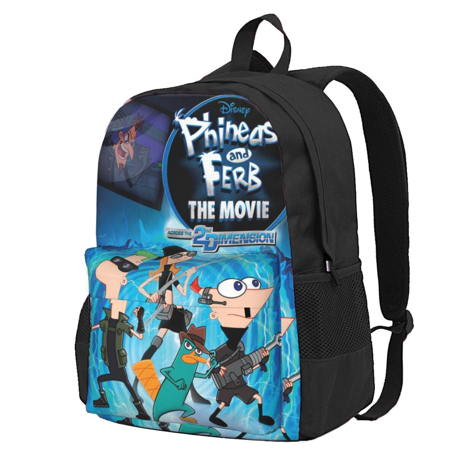 Phineas And Ferb Backpacks Lightweight Bookbags Casual Daypack For ...