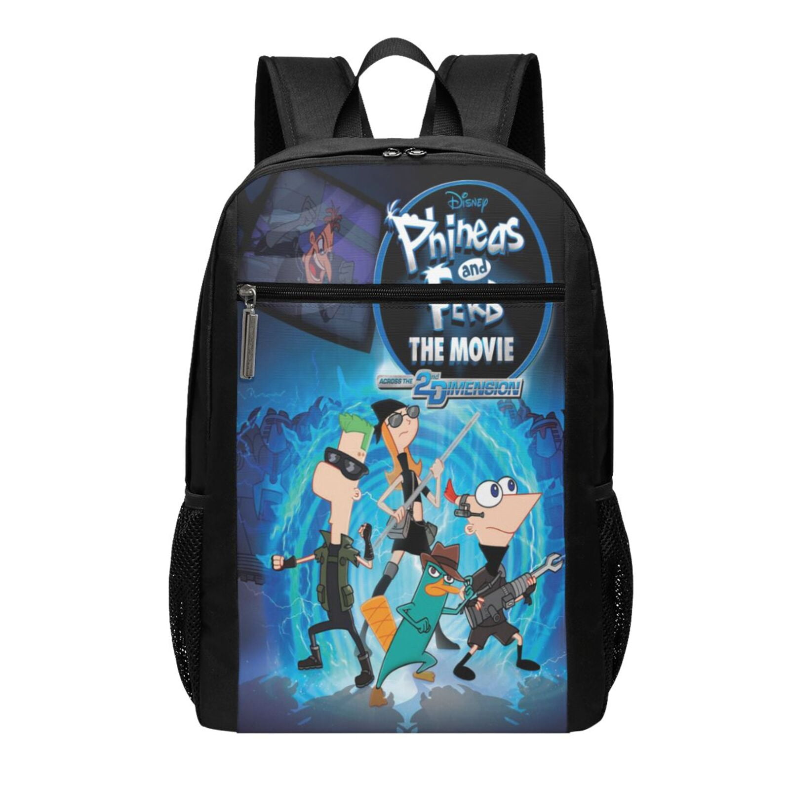 Phineas And Ferb Backpacks Lightweight Bookbags Casual Daypack For ...