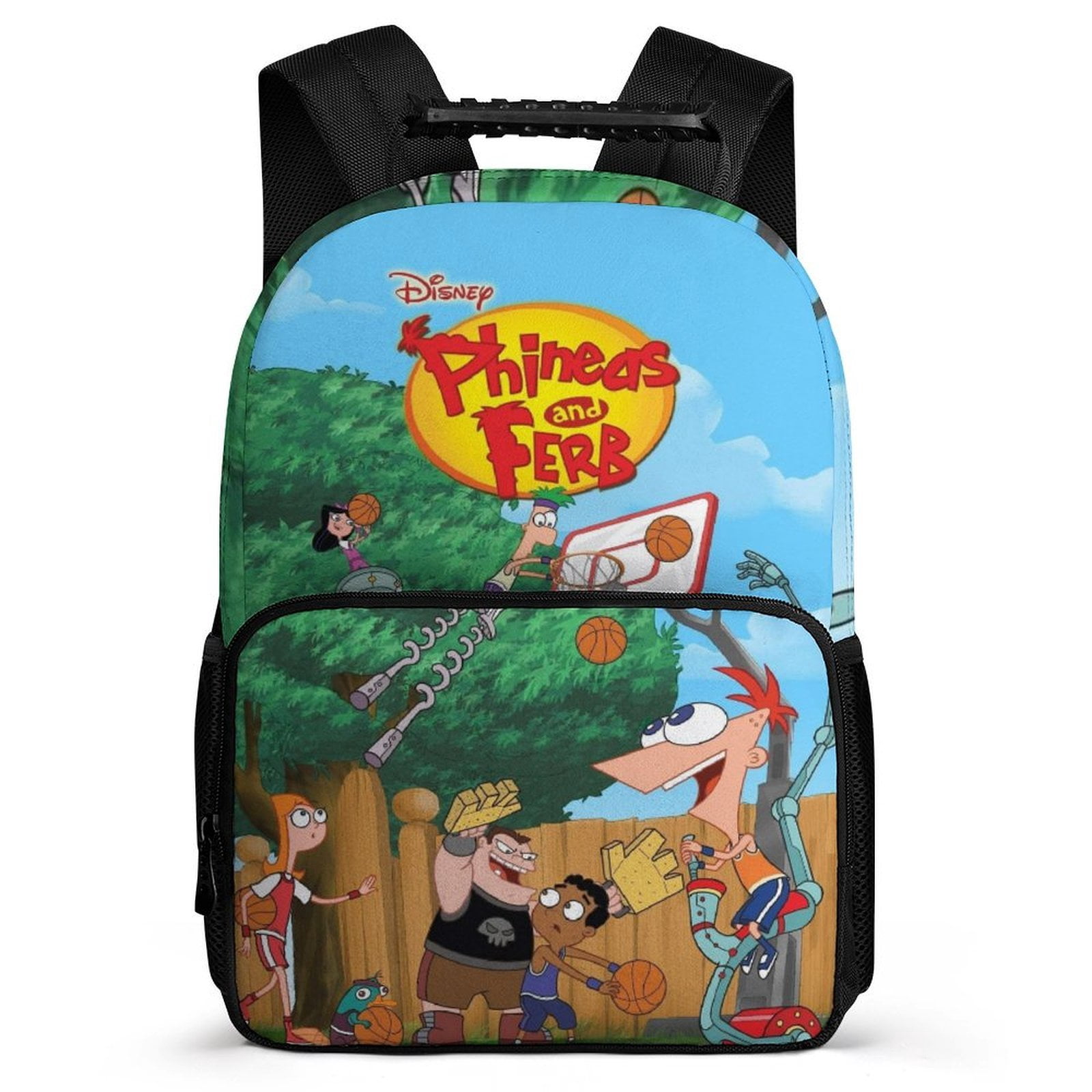 Phineas And Ferb Backpacks Lightweight Casual Bookbags Travel Daypack ...