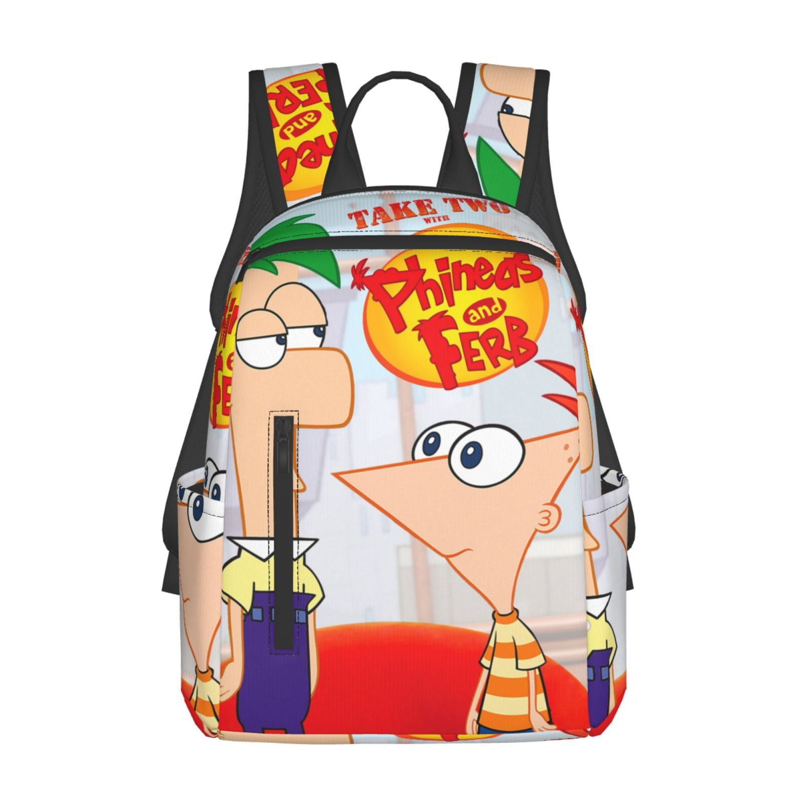 Phineas And Ferb Casual Daypack Student Satchel Lightweight Backpack ...