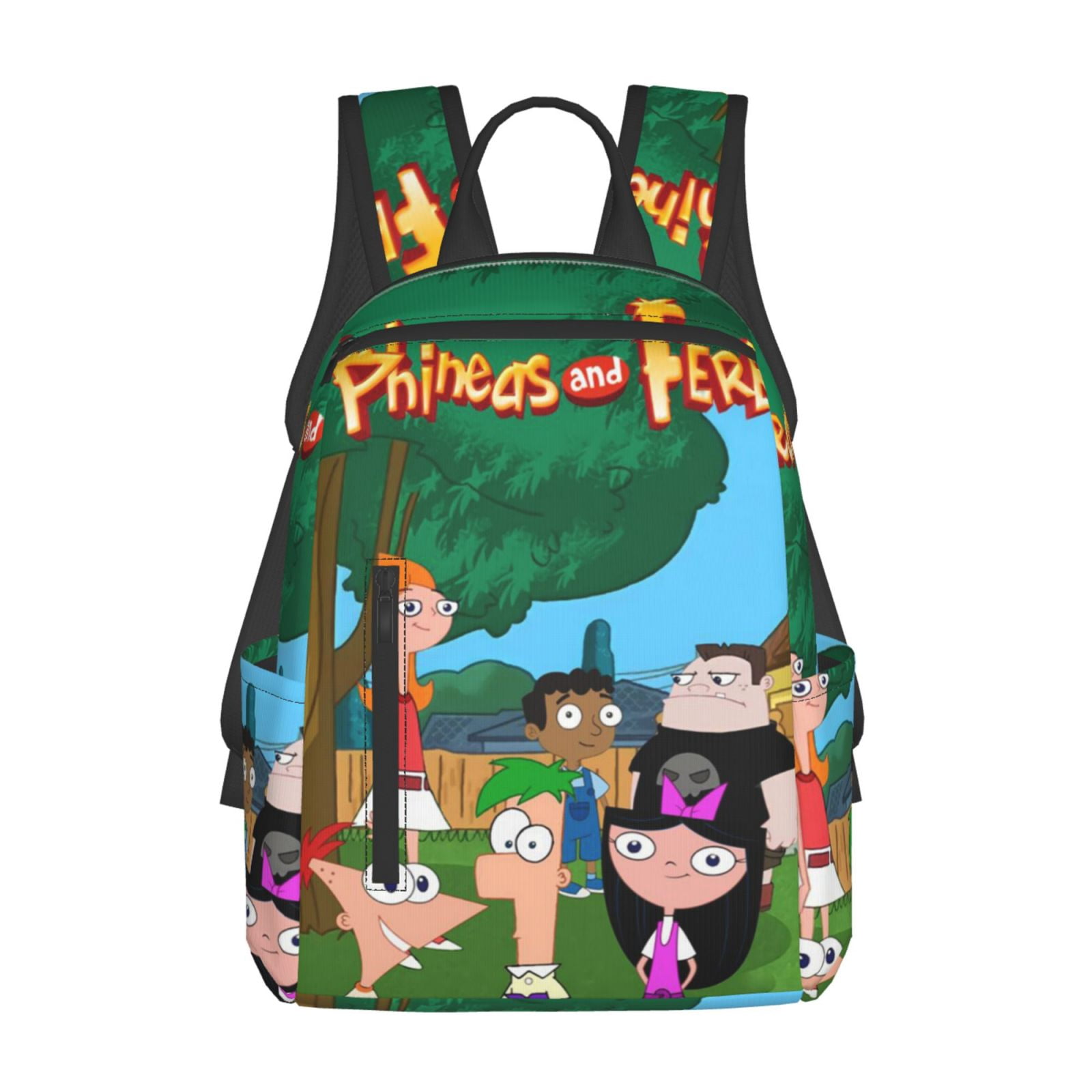 Phineas And Ferb Casual Daypack Student Satchel Lightweight Backpack ...