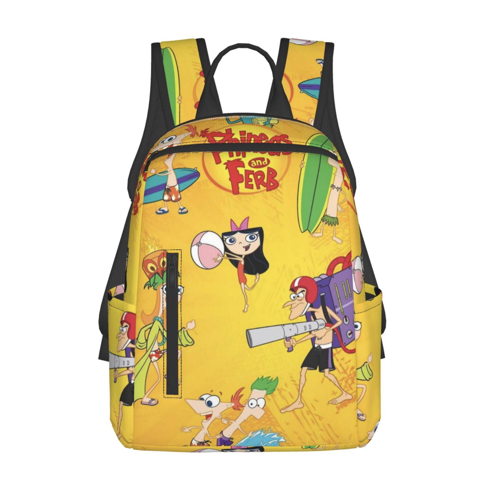 Phineas And Ferb Casual Daypack Student Satchel Lightweight Backpack ...