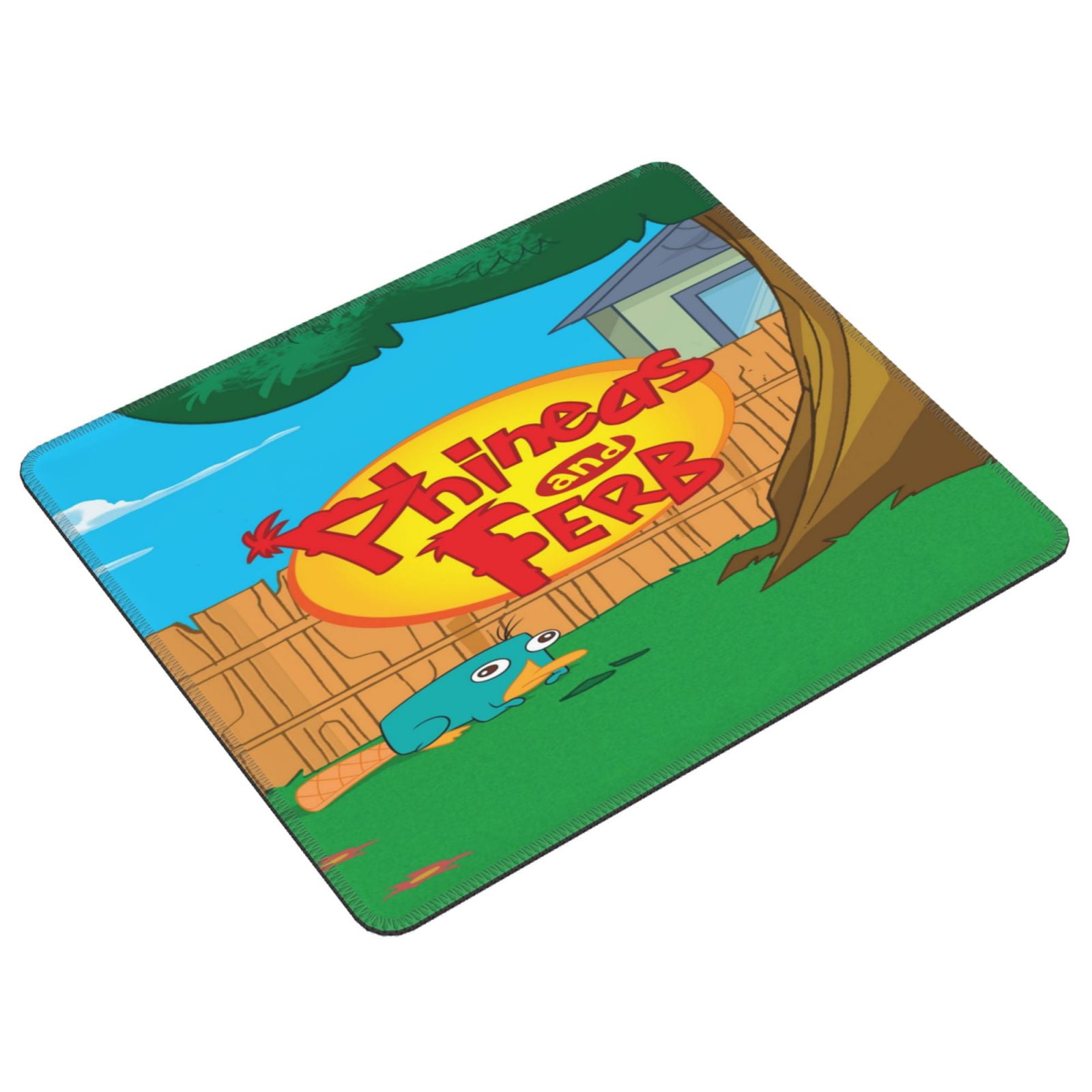 Phineas Fer Computer Mouse Mat with Anti-Slip Rubber Base Anti-Fray ...
