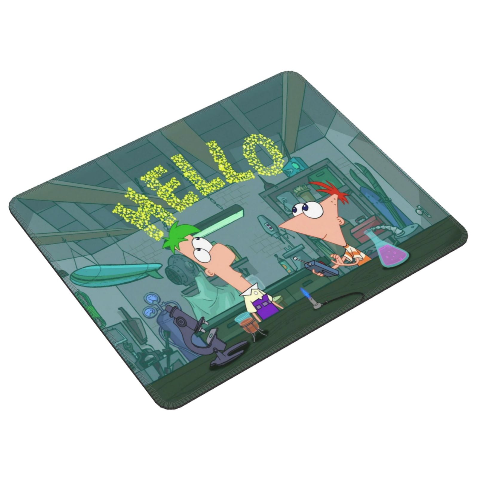 Phineas Fer Computer Mouse Mat with Anti-Slip Rubber Base Anti-Fray ...