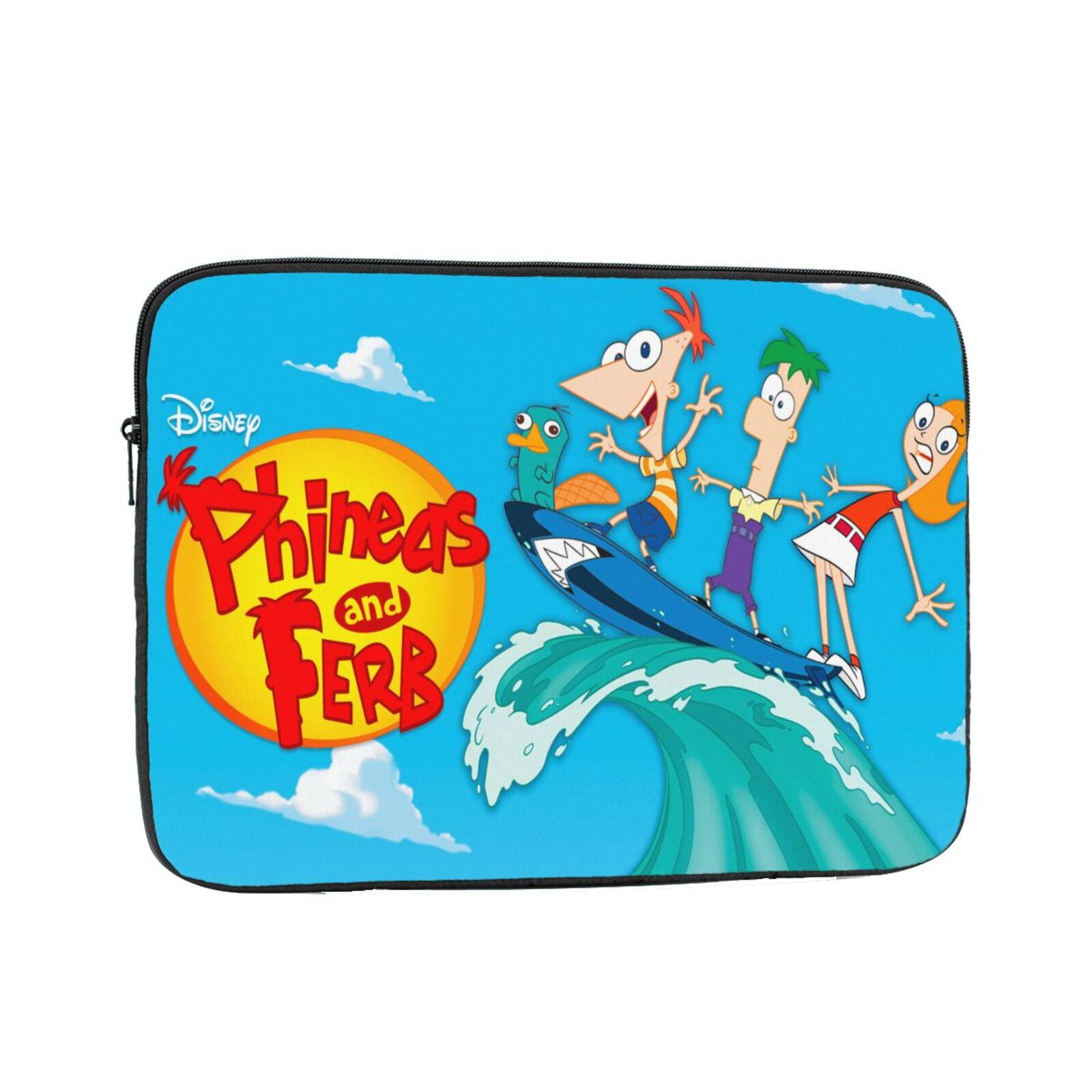 Phineas And Ferb Laptop Sleeve Case Computer Bag, 15 inch Shockproof ...