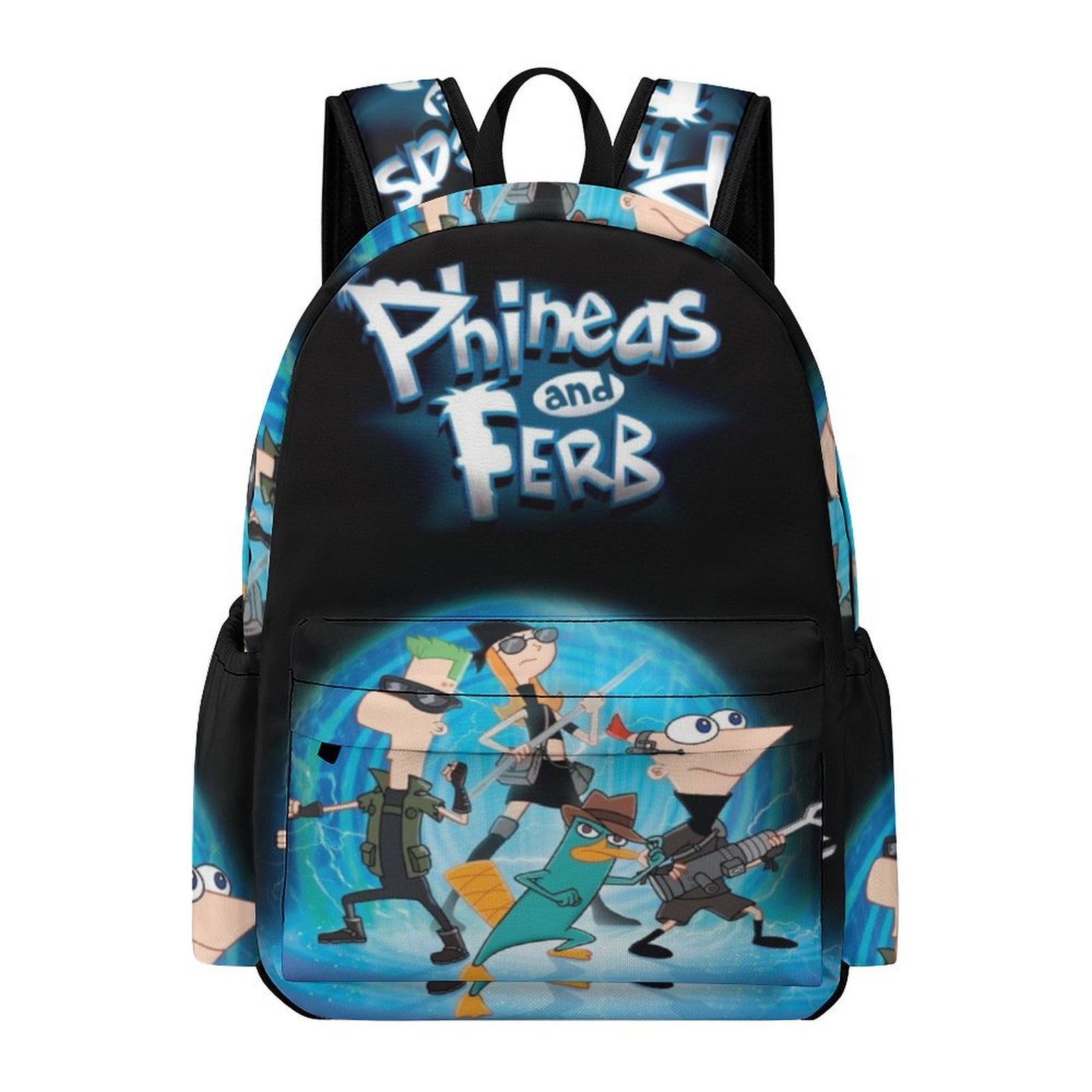 Phineas And Ferb Leisure Backpack 3D Printing Cute School Backpacks ...