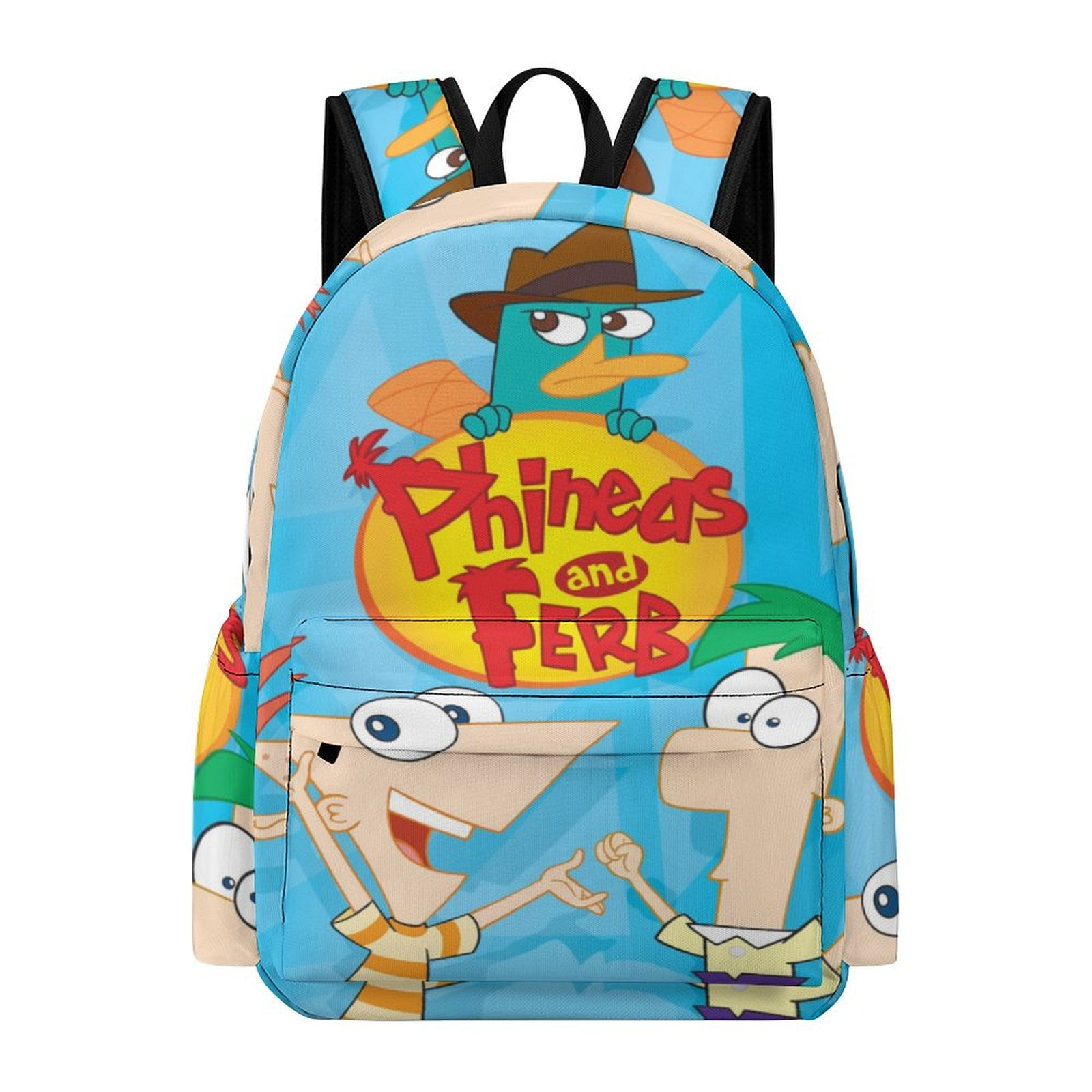 Phineas And Ferb Leisure Backpack 3D Printing Cute School Backpacks ...