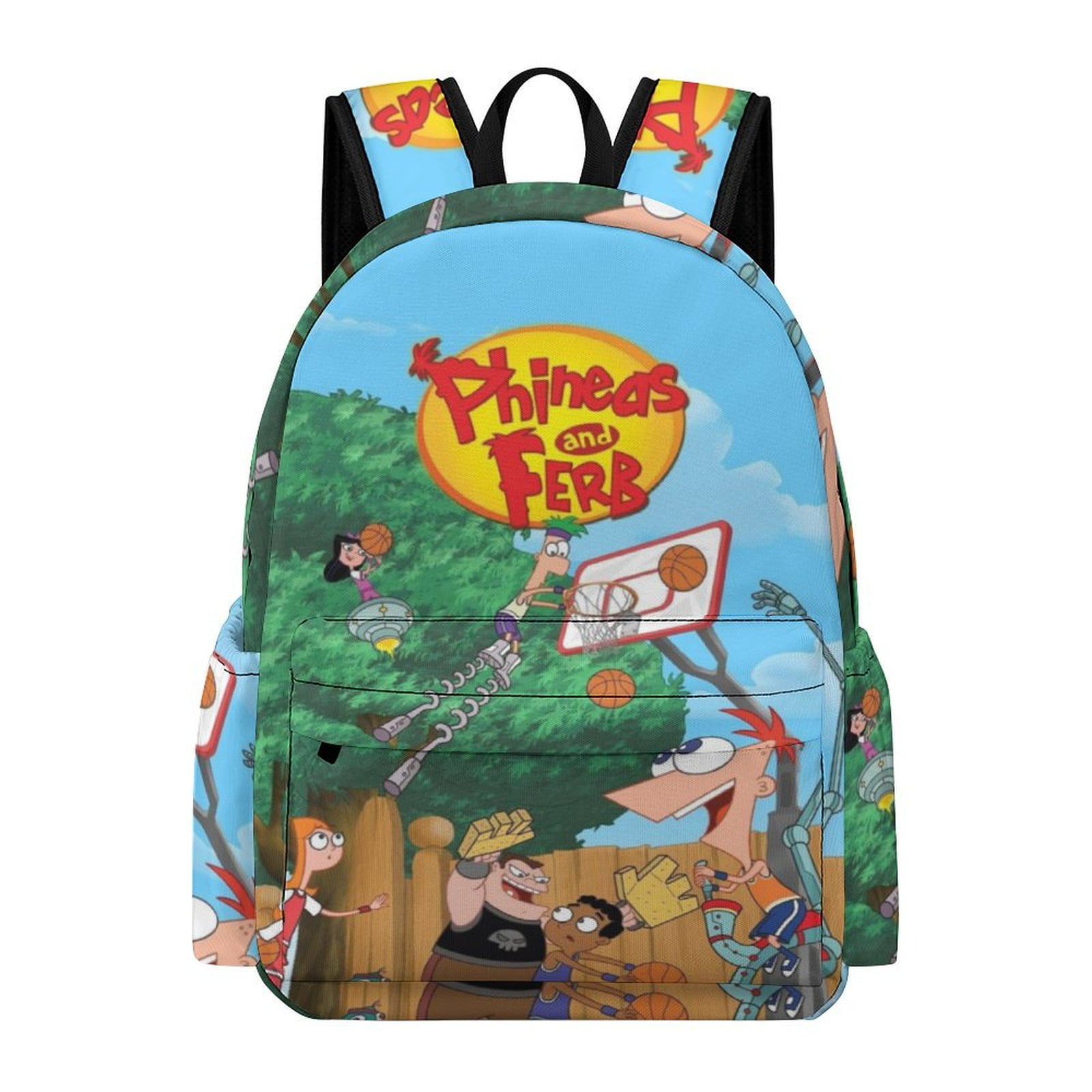 Phineas And Ferb Leisure Backpack 3D Printing Cute School Backpacks ...