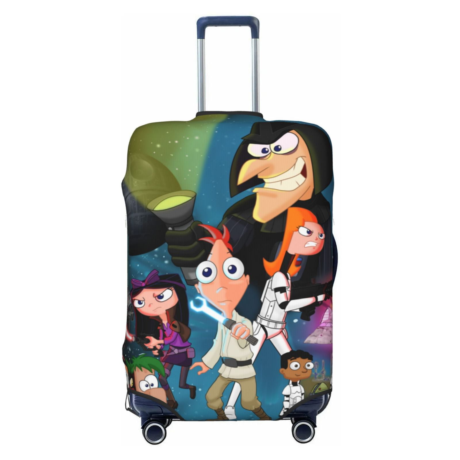 Phineas Fer Luggage Cover Cartoon Suitcase Covers Elastic Dustproof ...