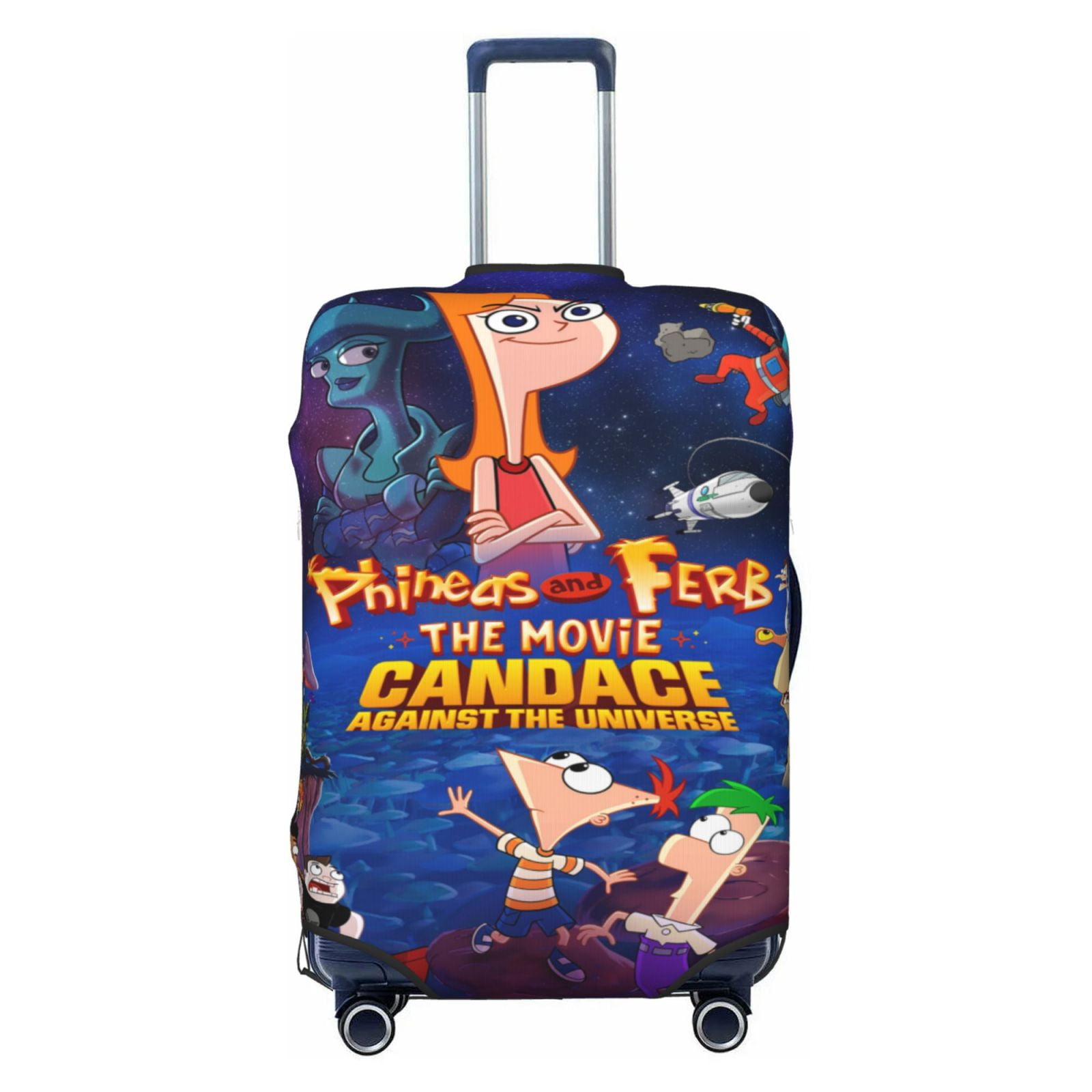 Phineas Fer Luggage Cover Cartoon Suitcase Covers Elastic Dustproof ...