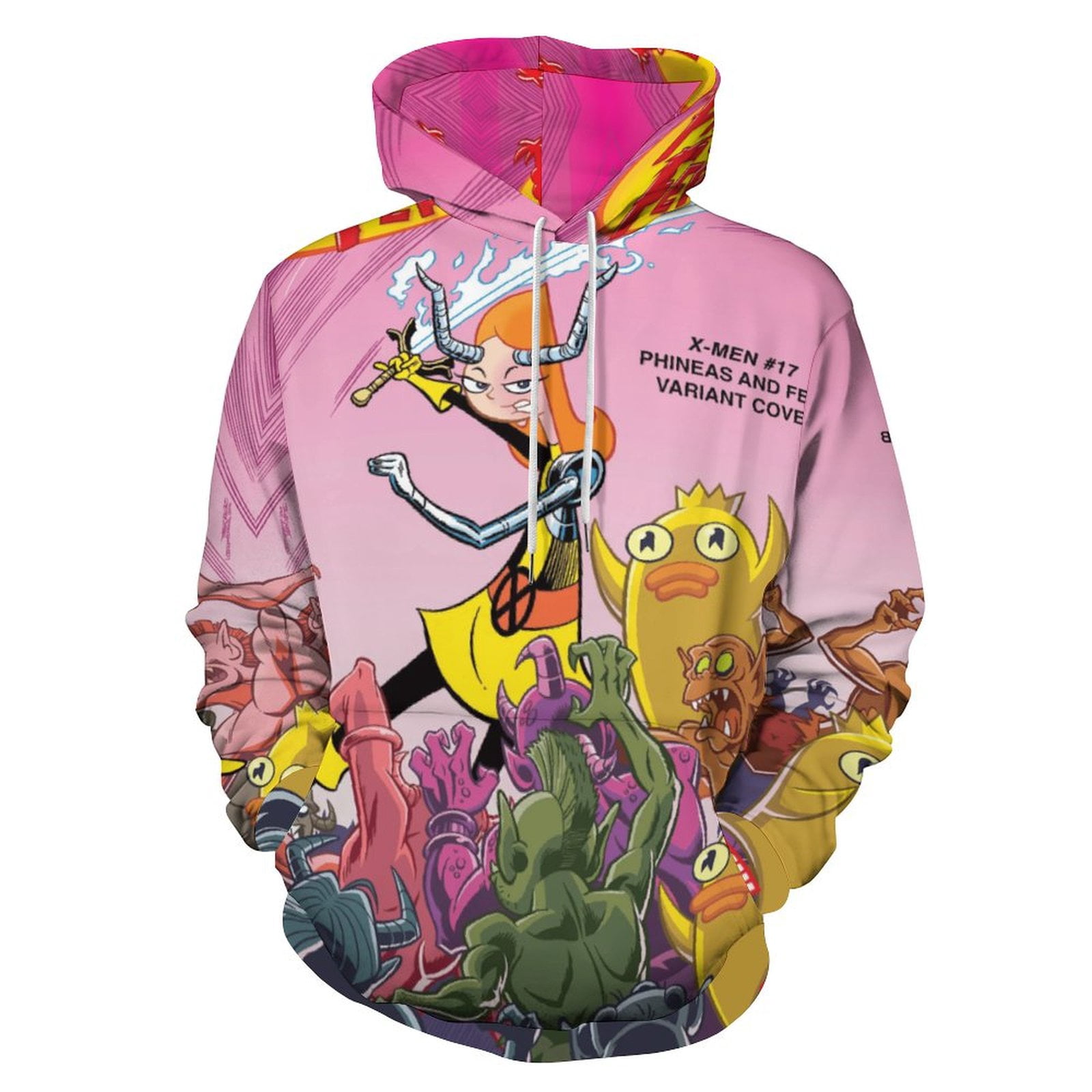 Phineas And Ferb Mens Womens Novelty Hoodie 3D Print Pullover Hooded ...
