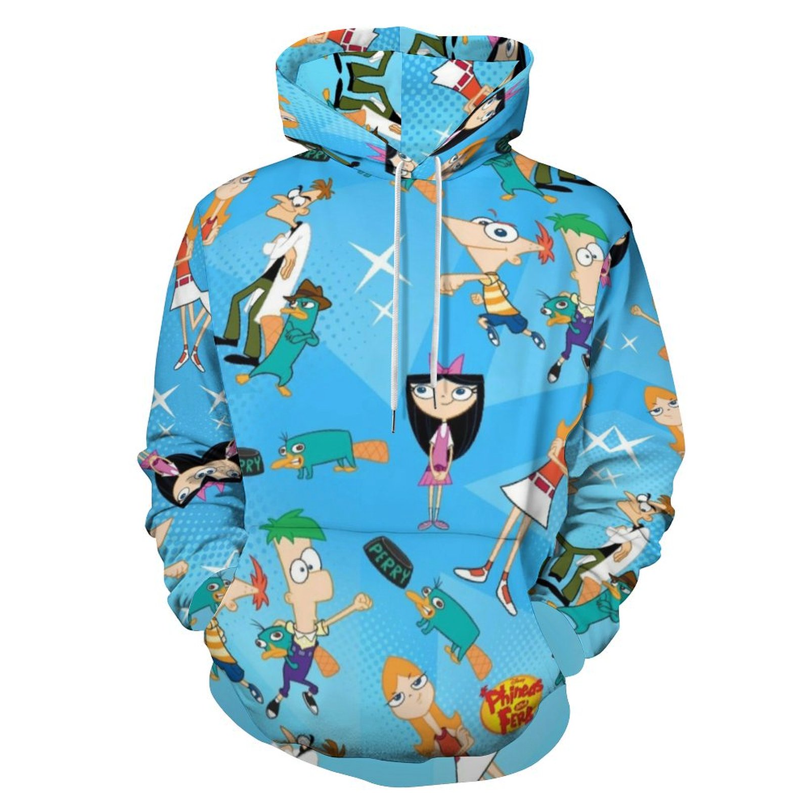 Phineas And Ferb Mens Womens Novelty Hoodie 3D Print Pullover Hooded ...