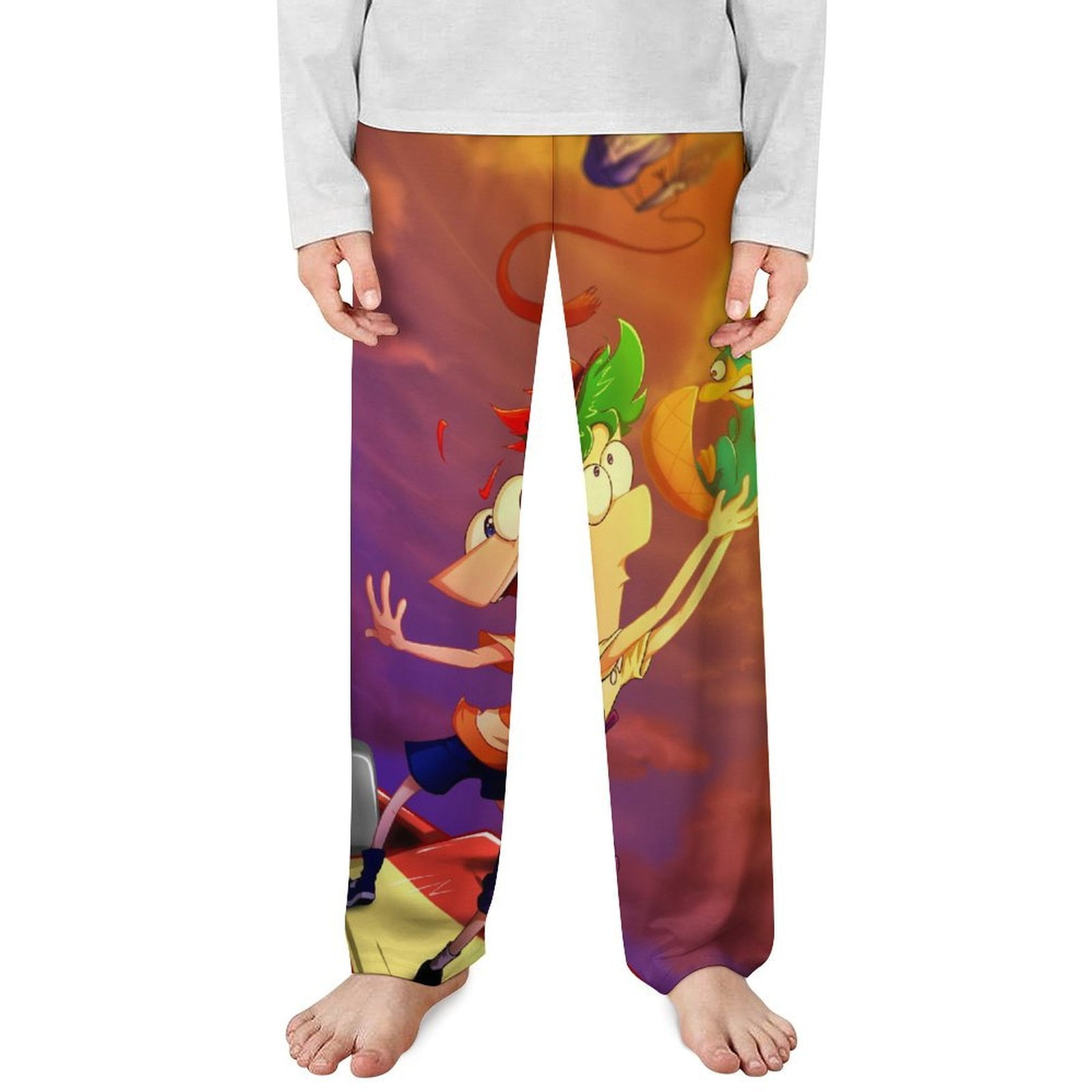 Phineas And Ferb Pajama Pants Long Sleep Pants Soft Elastic Waist PJ ...