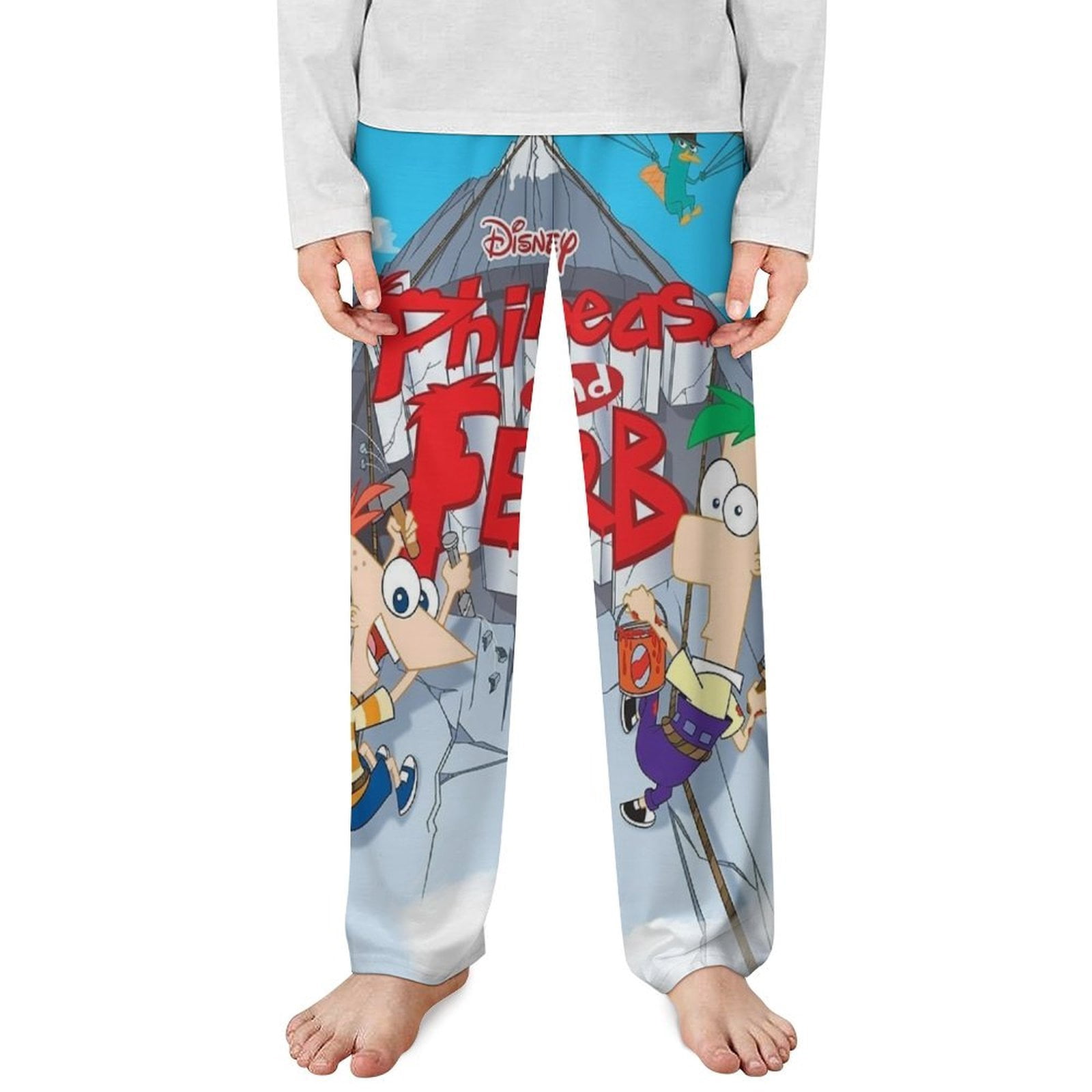 Phineas And Ferb Pajama Pants Long Sleep Pants Soft Elastic Waist PJ ...