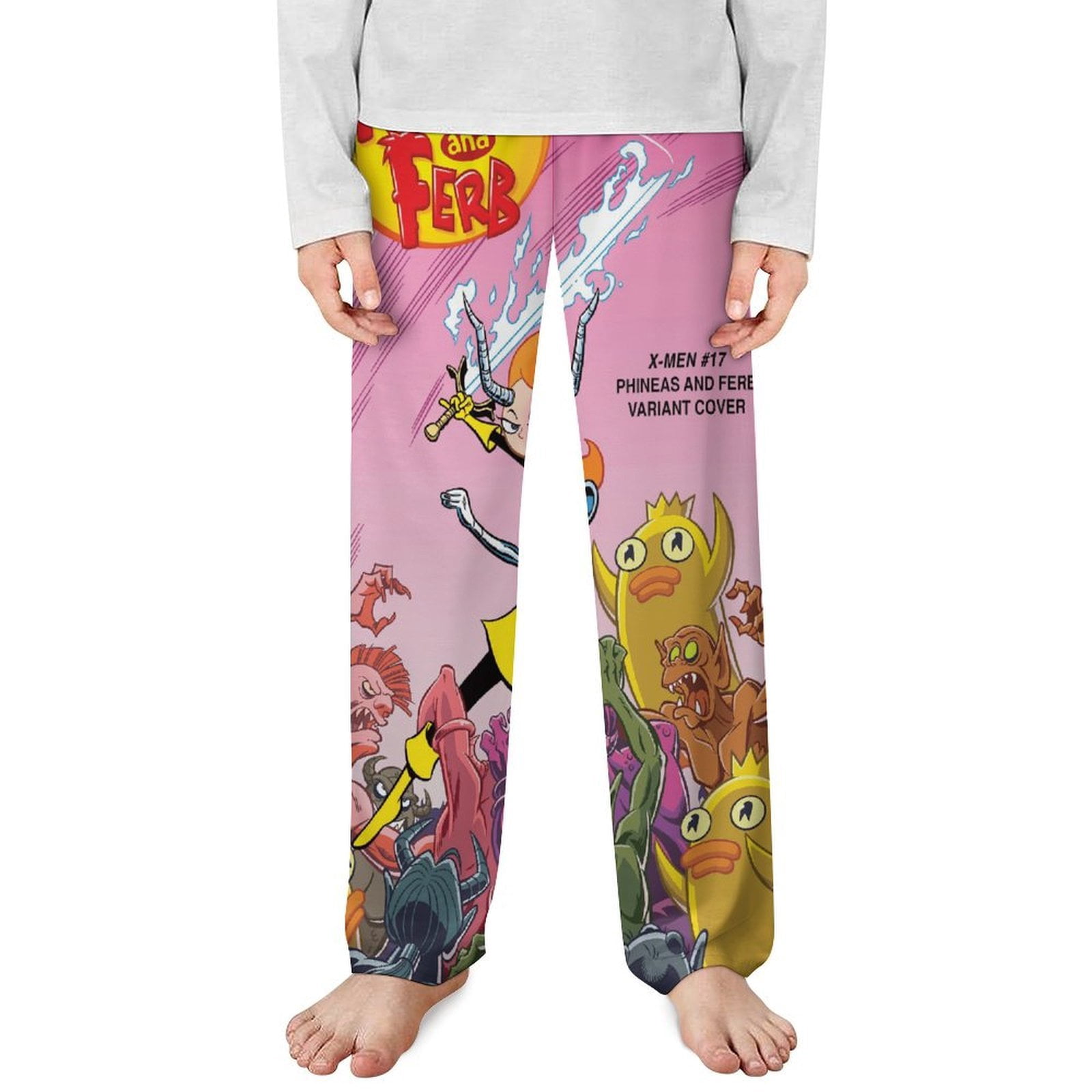 Phineas And Ferb Pajama Pants Long Sleep Pants Soft Elastic Waist ...