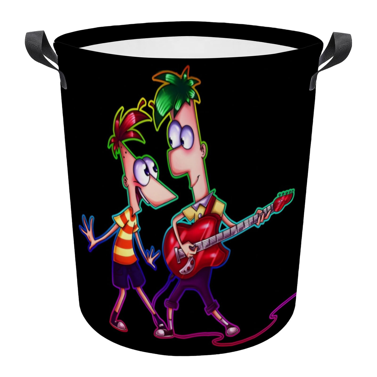Phineas And Ferb Pattern Dirty Clothes Basket 13in x 17in Waterproof ...