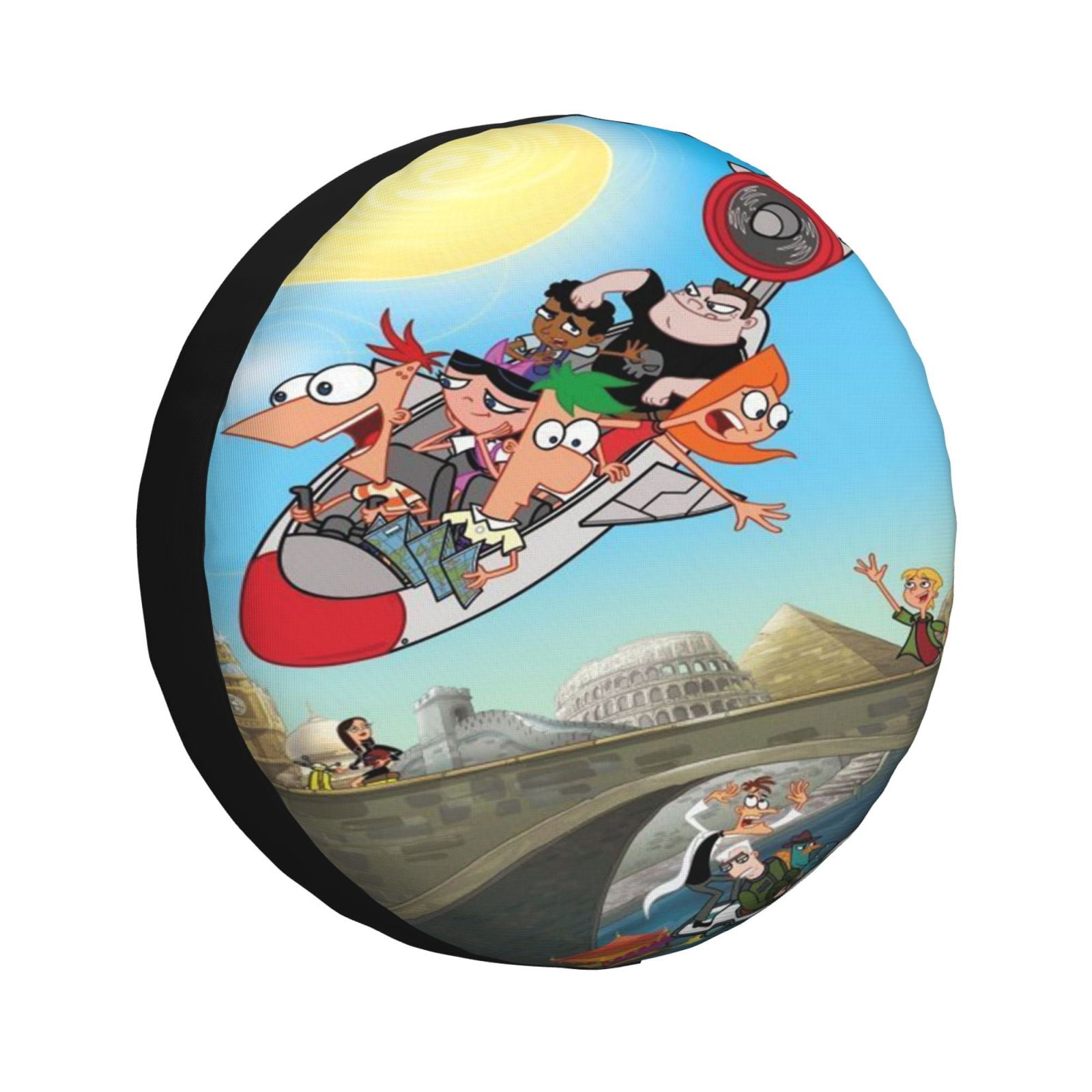 Phineas Fer Spare Tire Cover Simple Weatherproof Universal Wheel ...