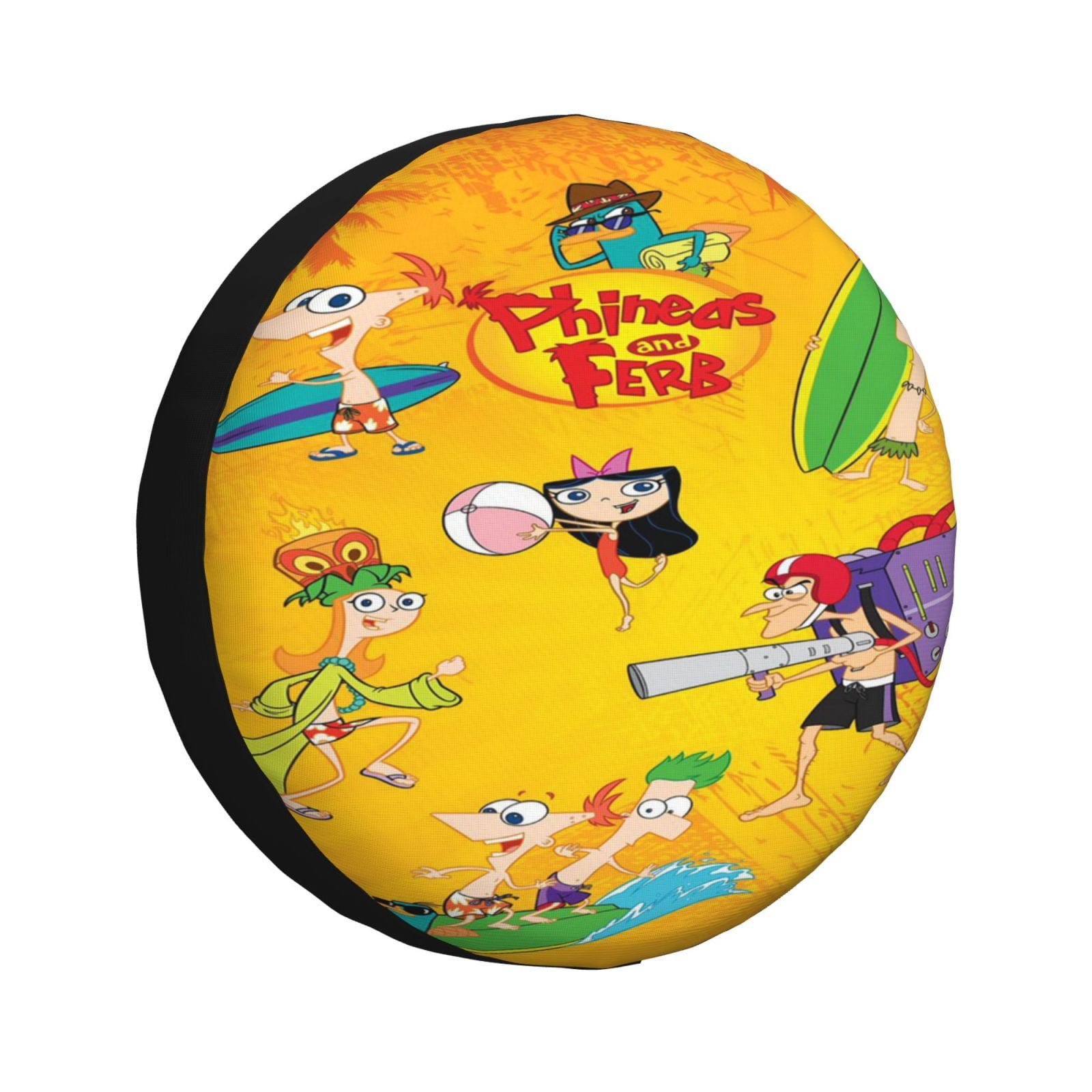 Phineas Fer Spare Tire Cover Simple Weatherproof Universal Wheel ...