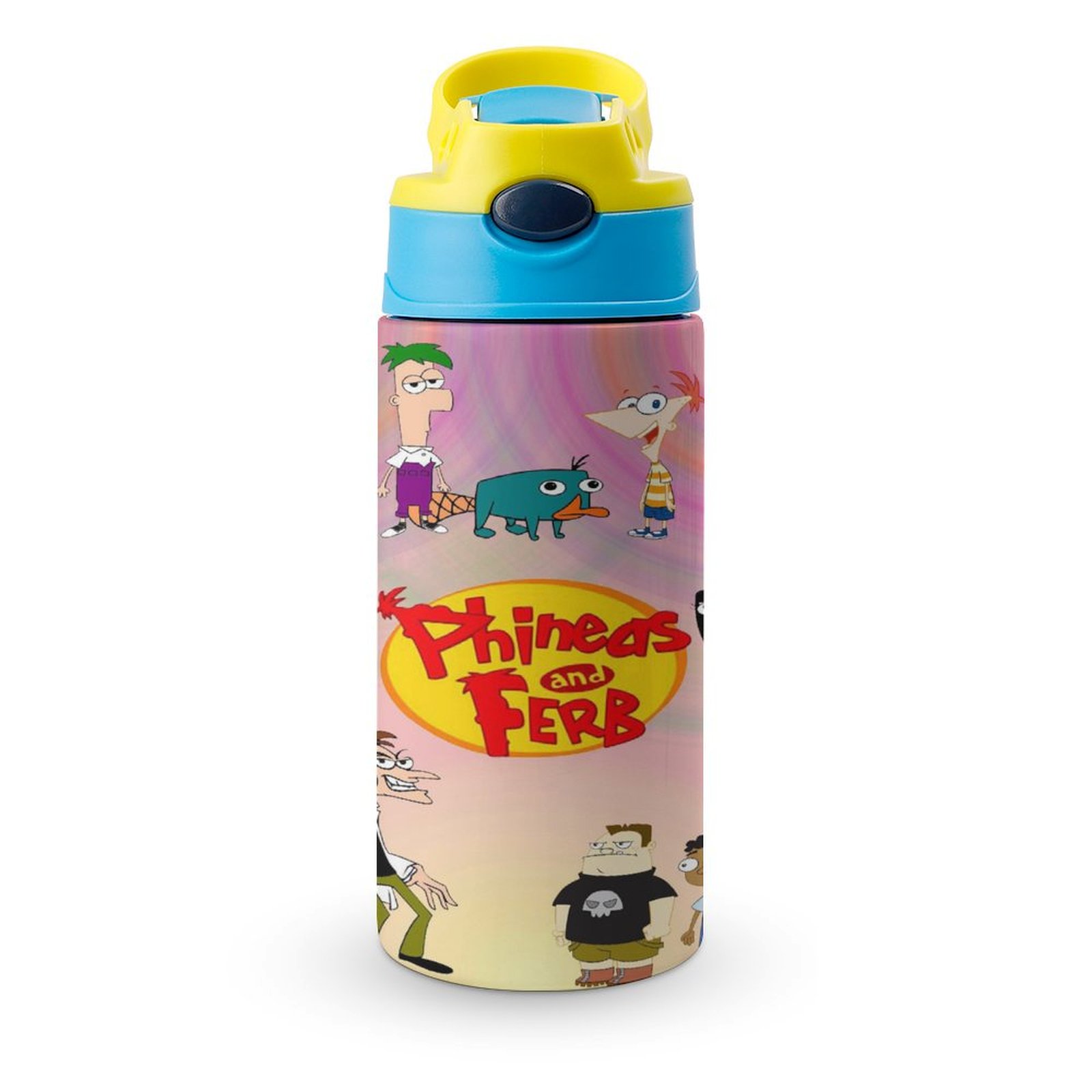 Phineas And Ferb Stainless Steel Water Bottle for kid 12 Ounce ...