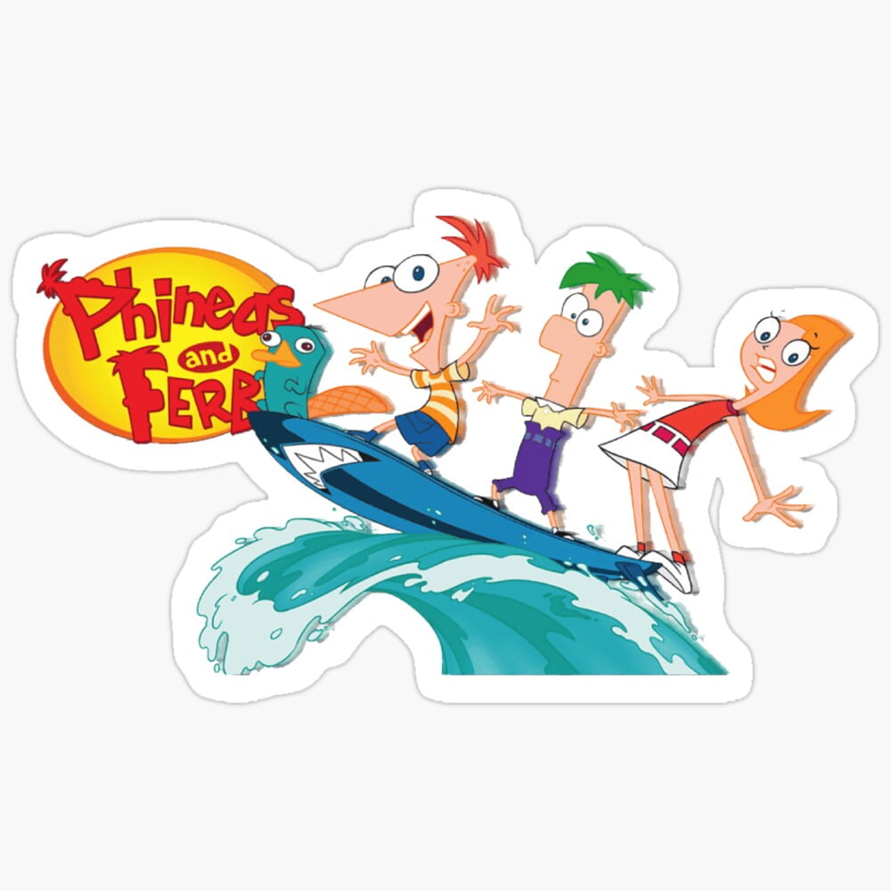 Phineas And Ferb Sticker Phone Decal Water Bottle Stickers Car Decals ...