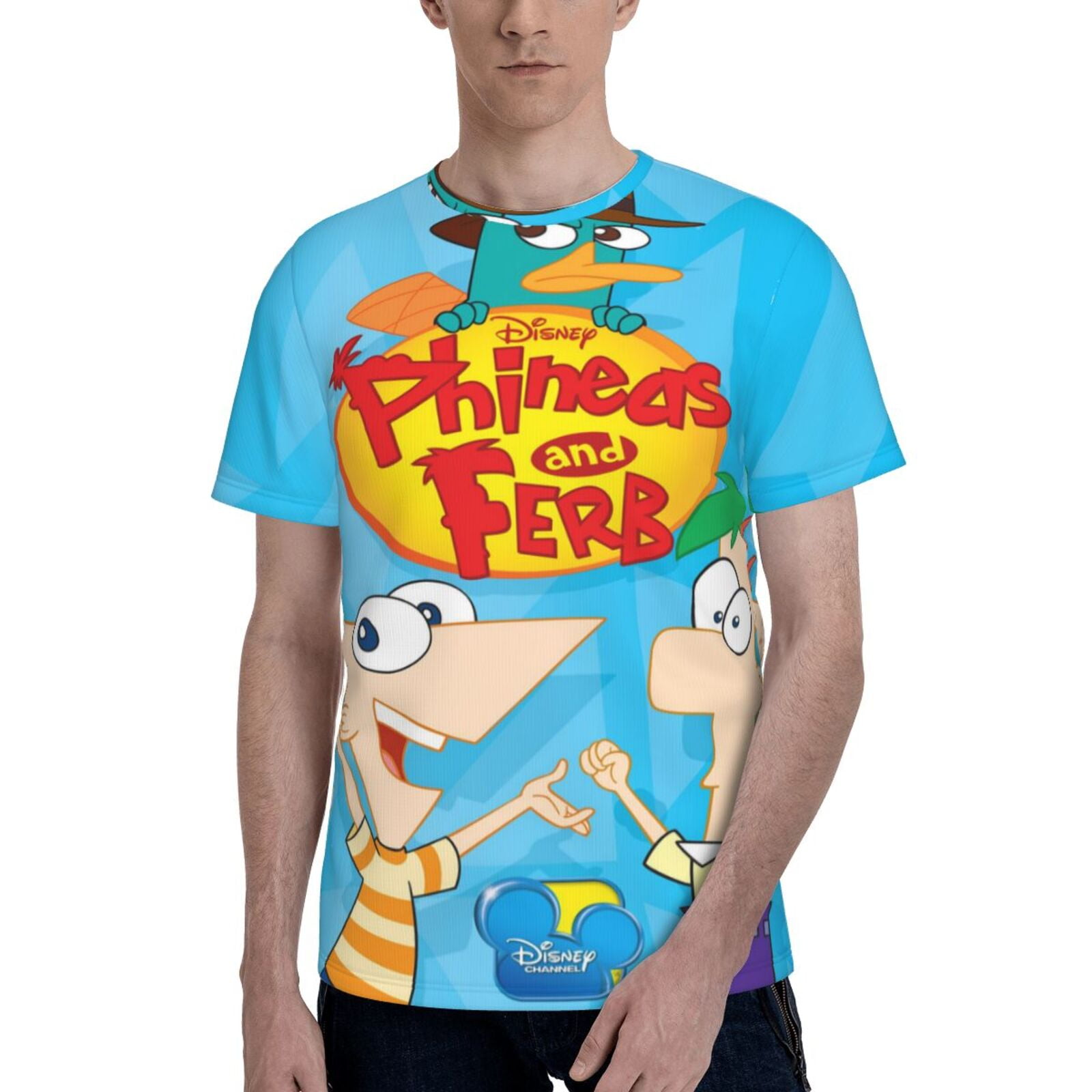 Phineas And Ferb T-Shirts 3d Printed Short Sleeve Tee Shirt For Men ...