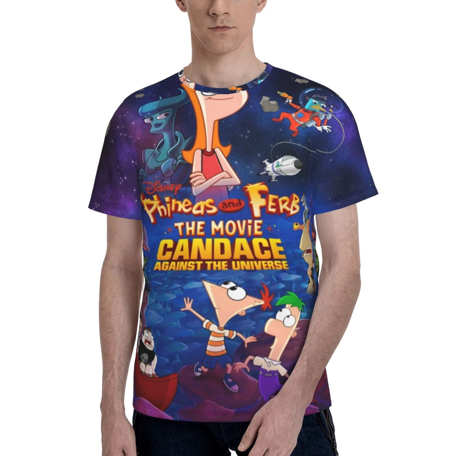 Phineas And Ferb T-Shirts 3d Printed Short Sleeve Tee Shirt For Men ...