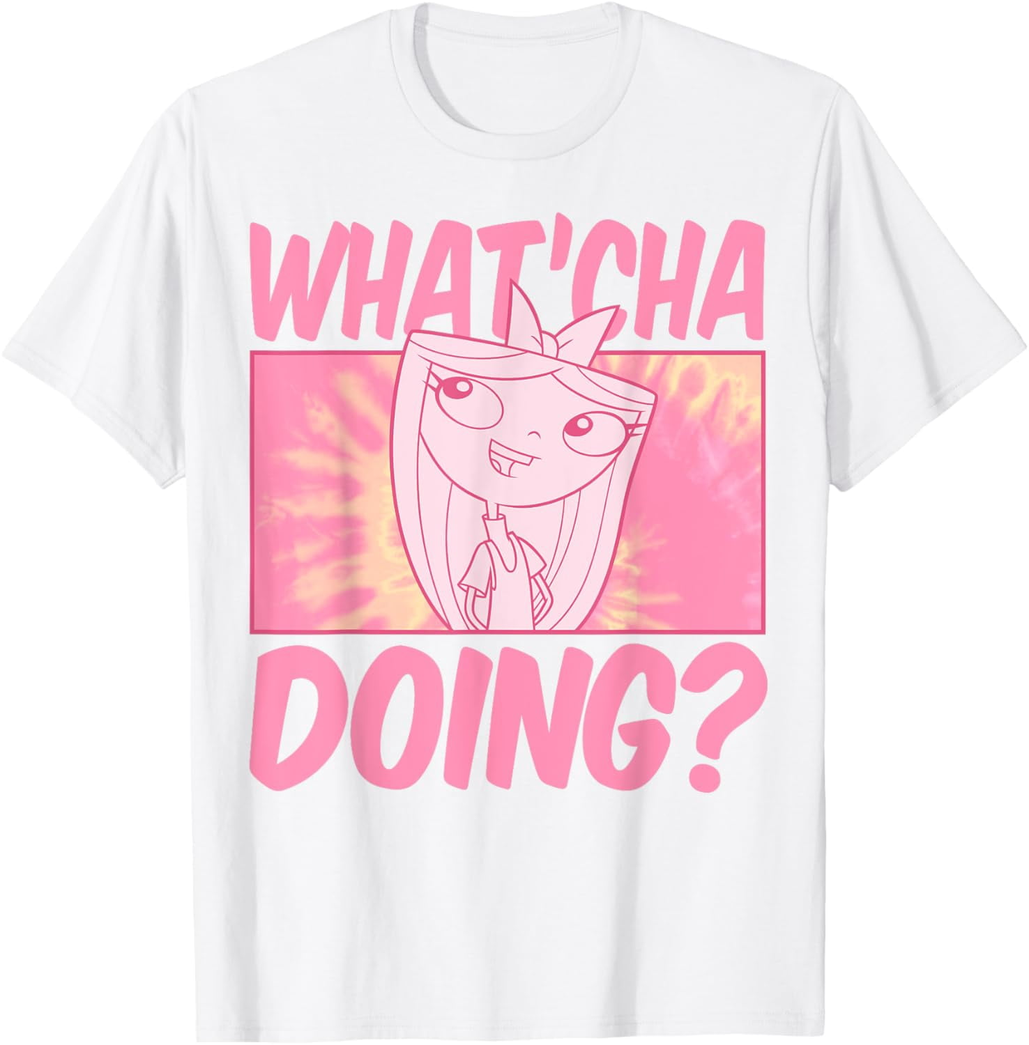 Phineas And Ferb T-shirt Whatcha Doing T-Shirt Cotton Short Sleeve Crew ...