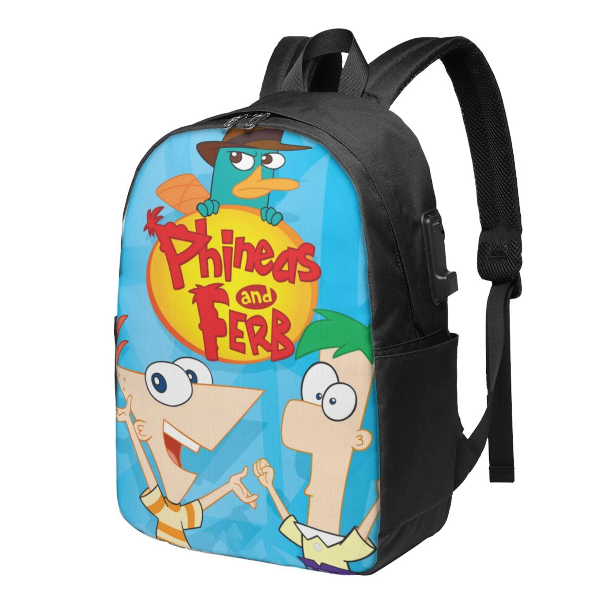 Phineas And Ferb Laptop Backpack, Daypack Backpack For Work College ...