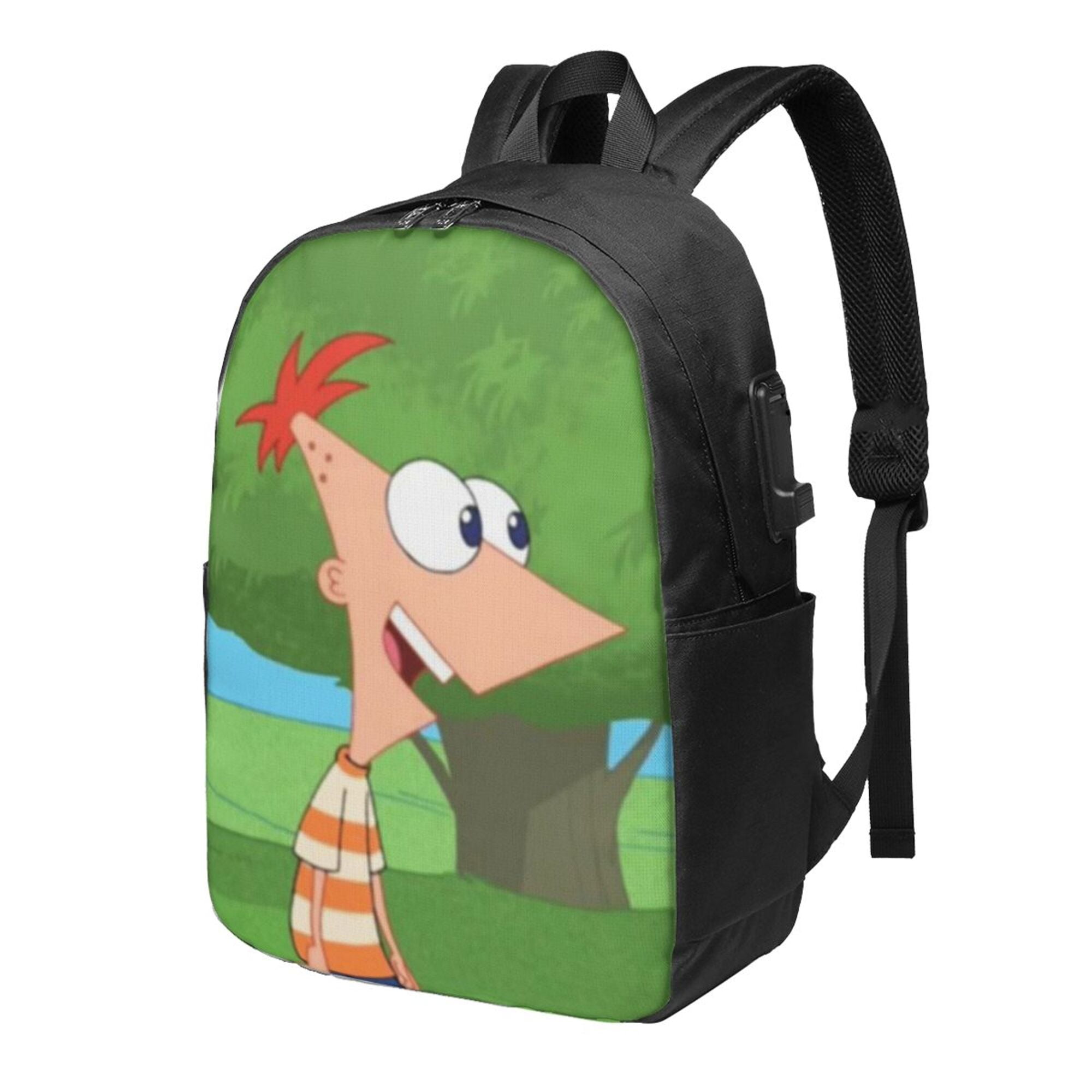 Phineas And Ferb Laptop Backpack, Daypack Backpack For Work College ...