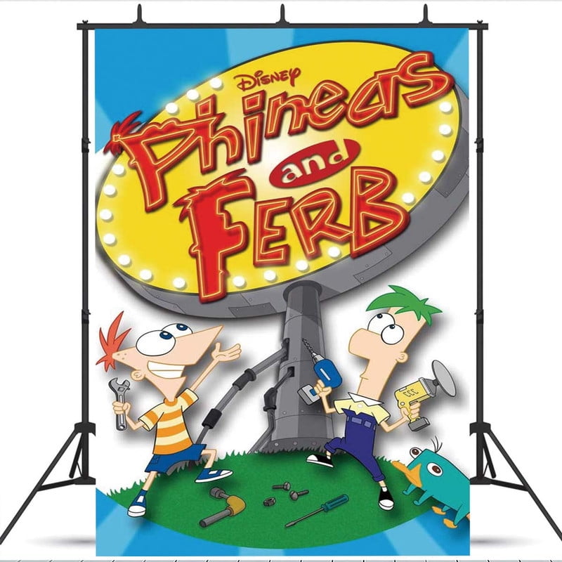 Phineas and Ferb Party Supplies Background Backdrop Taspestry Banner ...