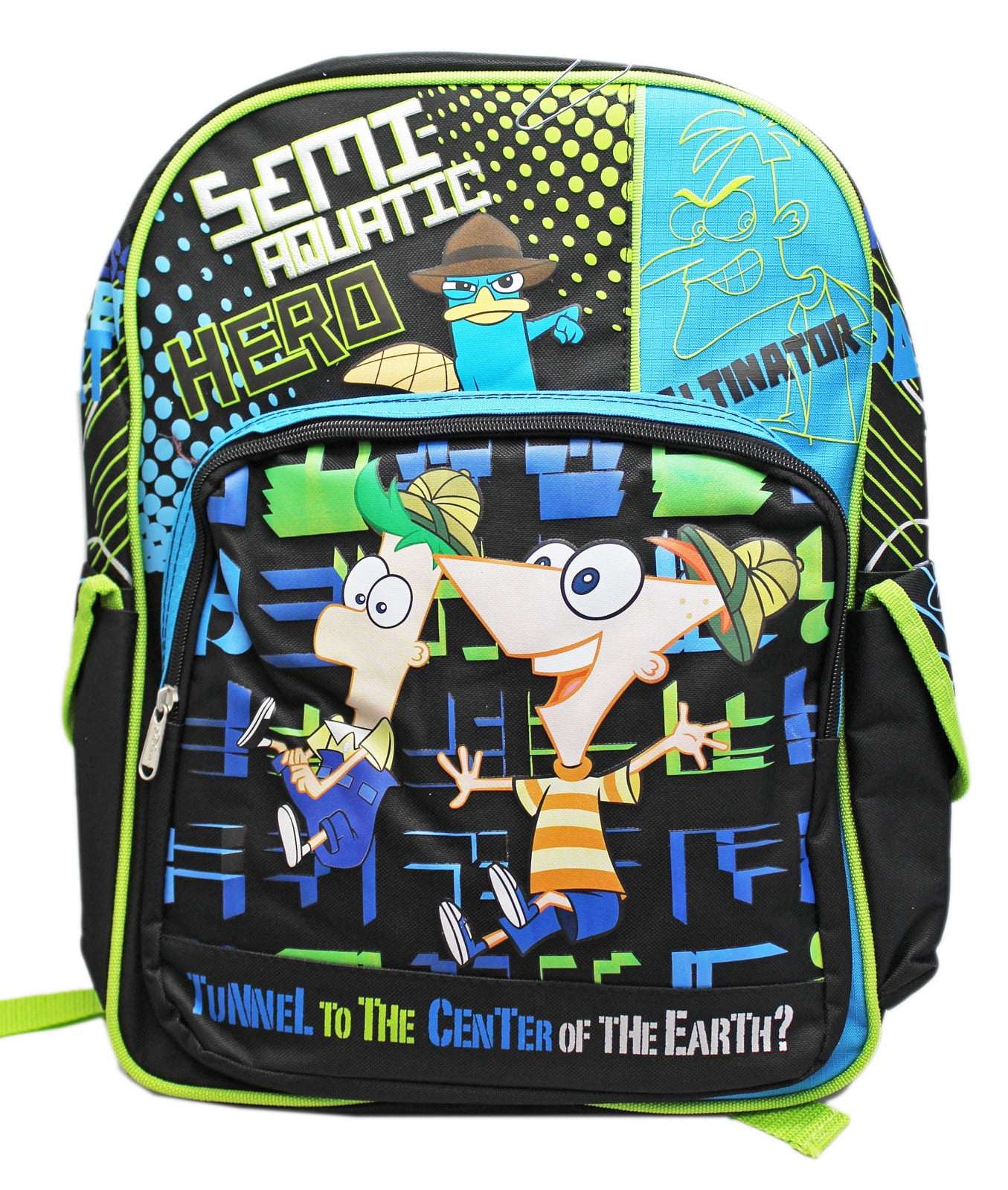 Phineas and Ferb Tunnel to the Center of the Earth Full Size Backpack ...