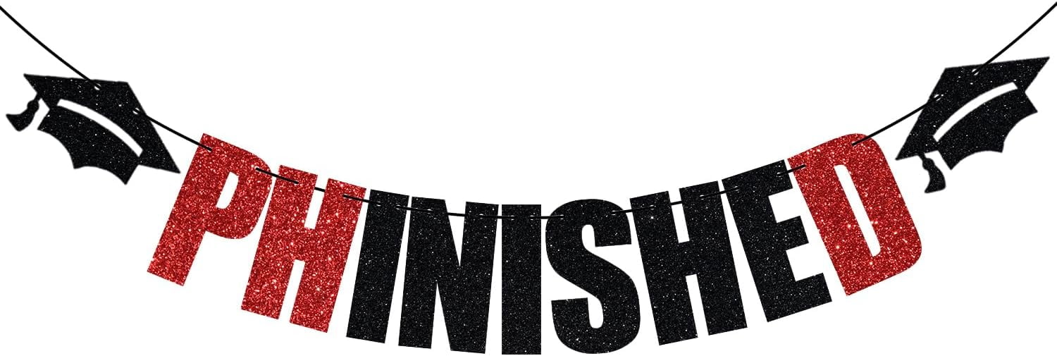 Phinished Banner, Congrats PhD Graduated Banner, 2025 Doctorate Grad ...