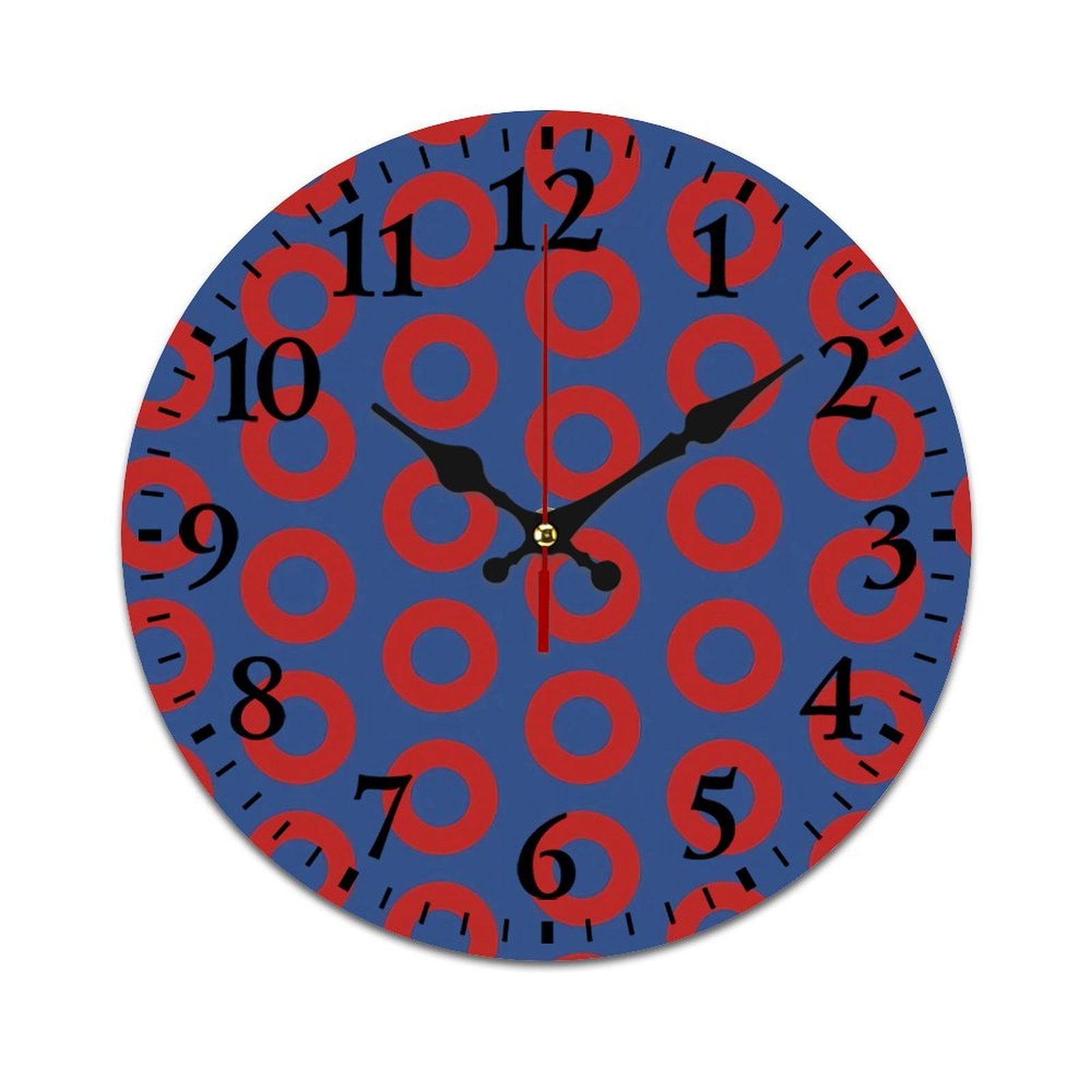 Phish Donut Blue Wall Clock Modern Design Clocks Wall Hanging Home ...
