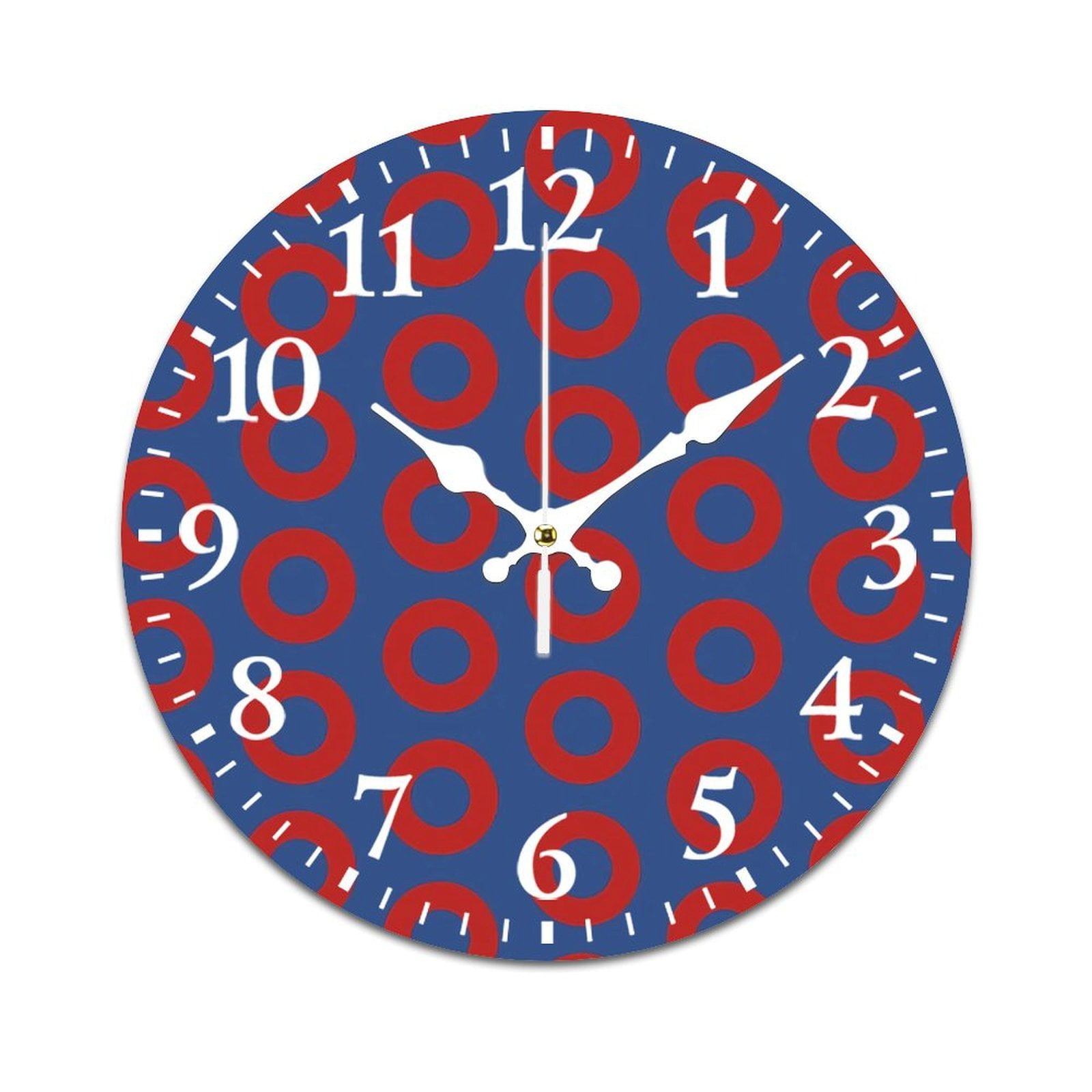Phish Donut Blue Wall Clock Modern Design Clocks Wall Hanging Home ...
