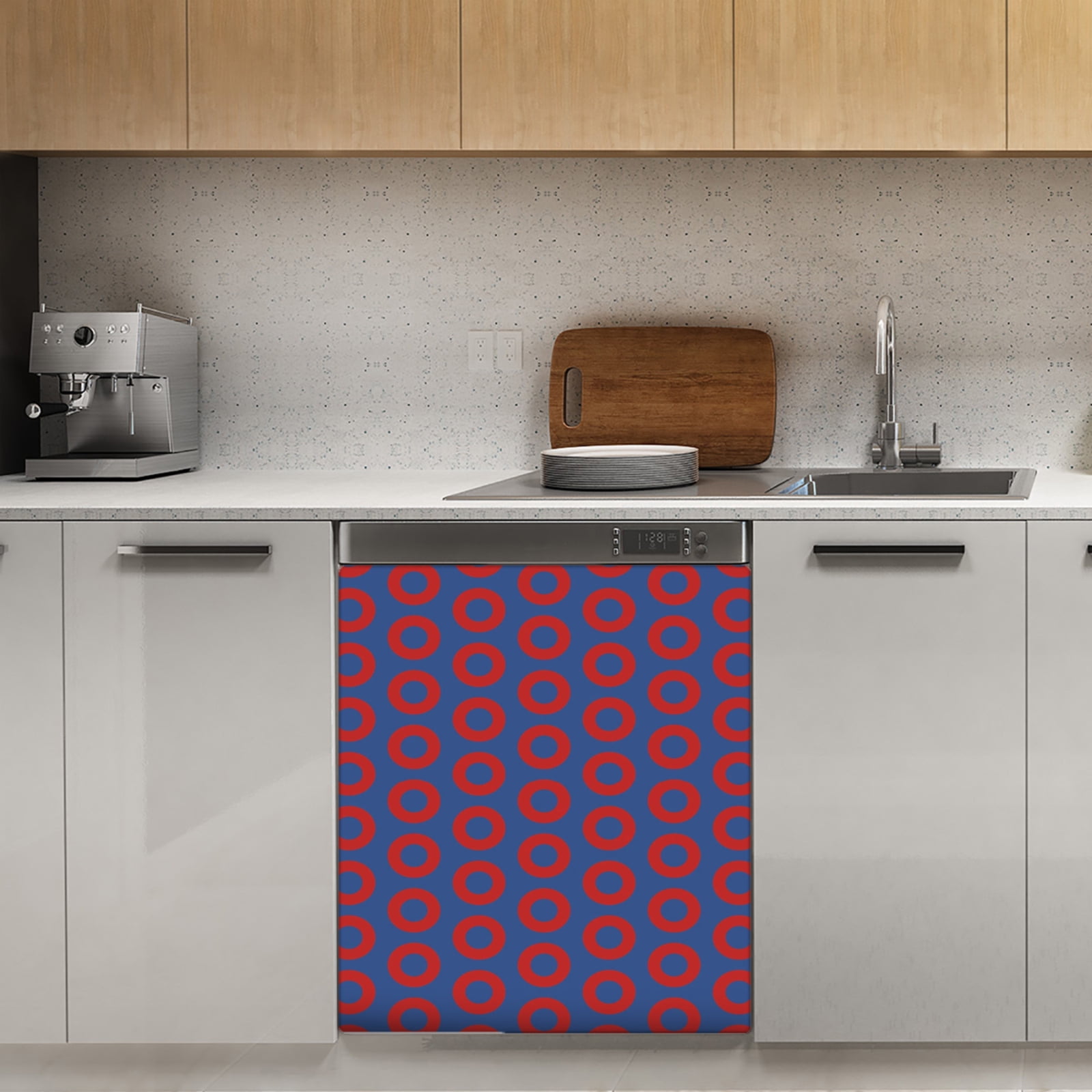 Phish Donut Dishwasher Magnet Cover Decorative Sticker for Home Cabinet ...