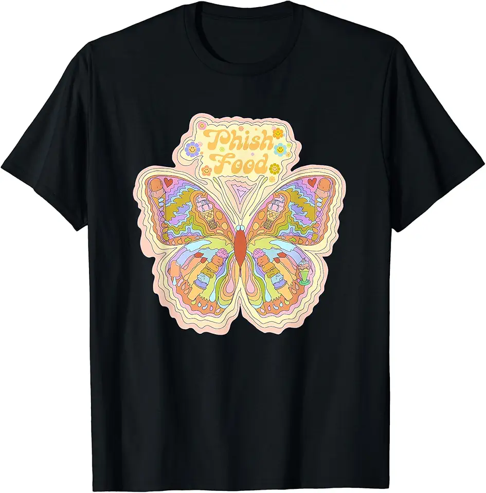 Phish Food - Ice Cream Butterfly - Phish Gifts T-Shirt - Walmart.com