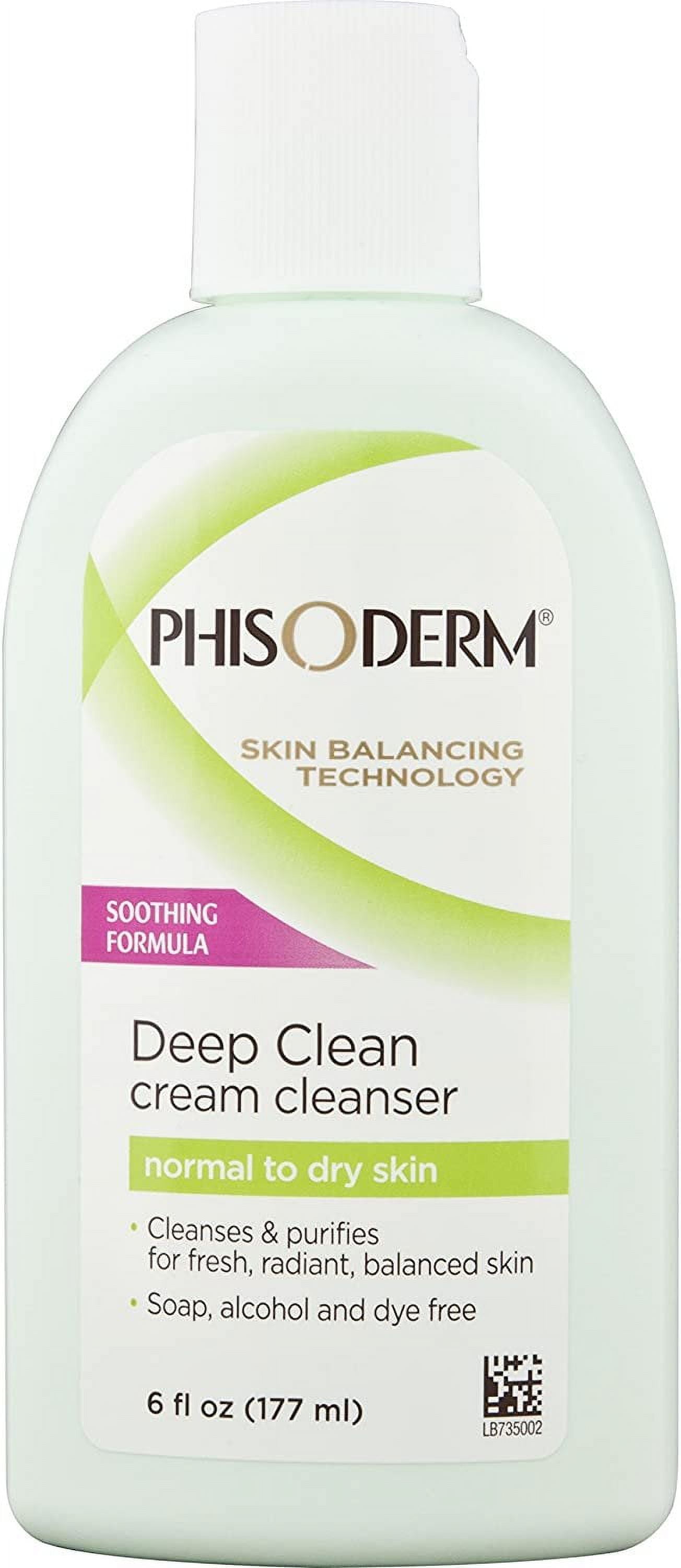 Phisoderm Deep Clean Cream Cleanser for Normal to Dry Skin, pH ...