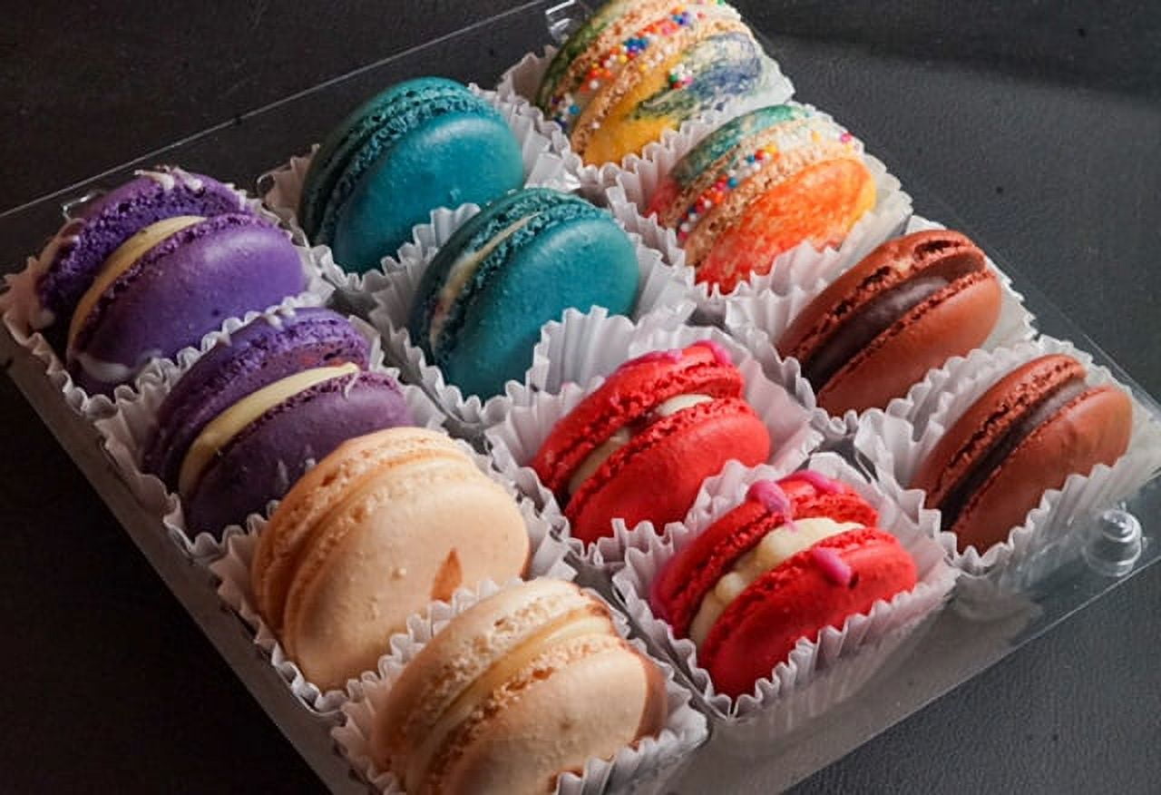 Phivi Box Macaron - Collection of 12 French Macarons Filled With ...