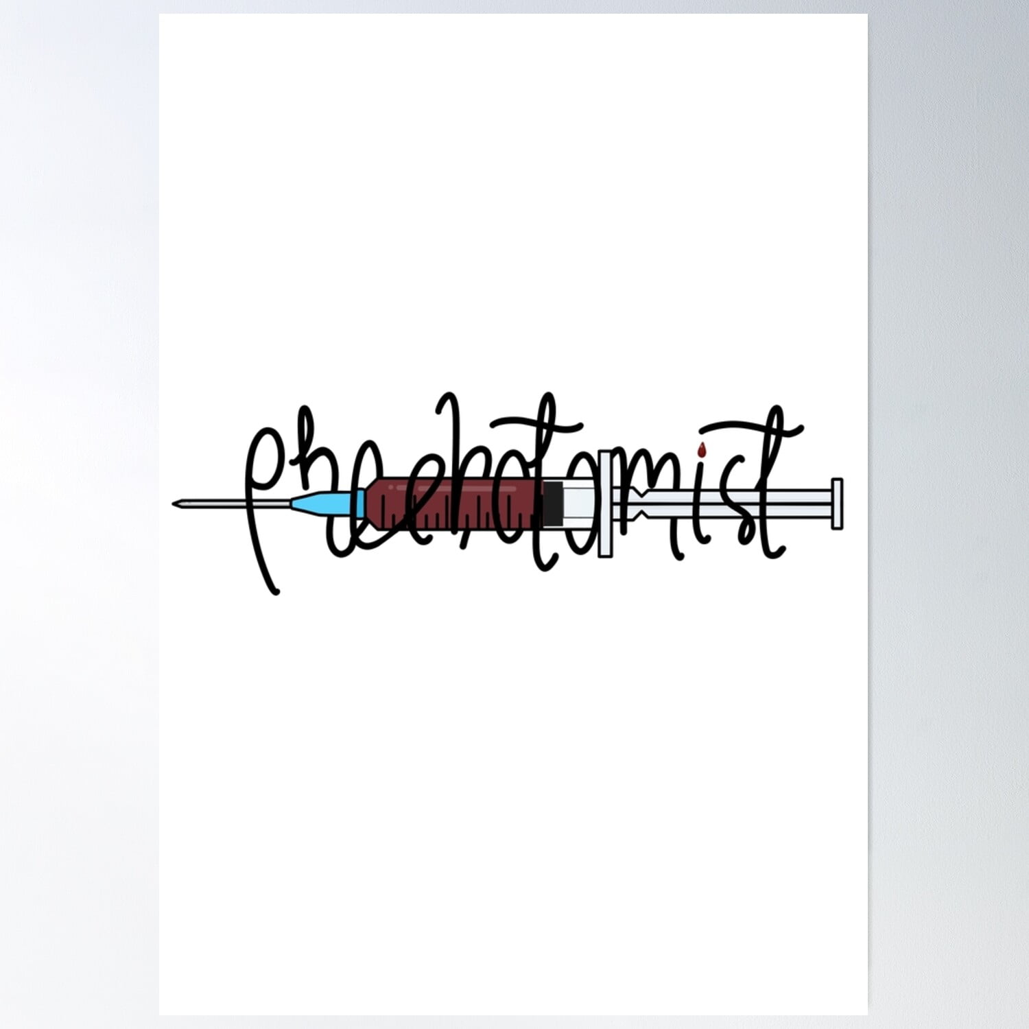 Phlebotomist 2 Poster Wall Art, Modern Wall Decor, 8x12 UNFRAMED ...