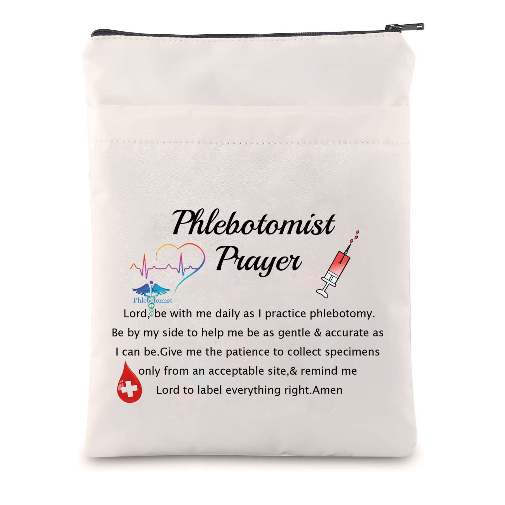 Phlebotomist Gift Phlebotomist Prayer Book Sleeve with Zipper Book ...
