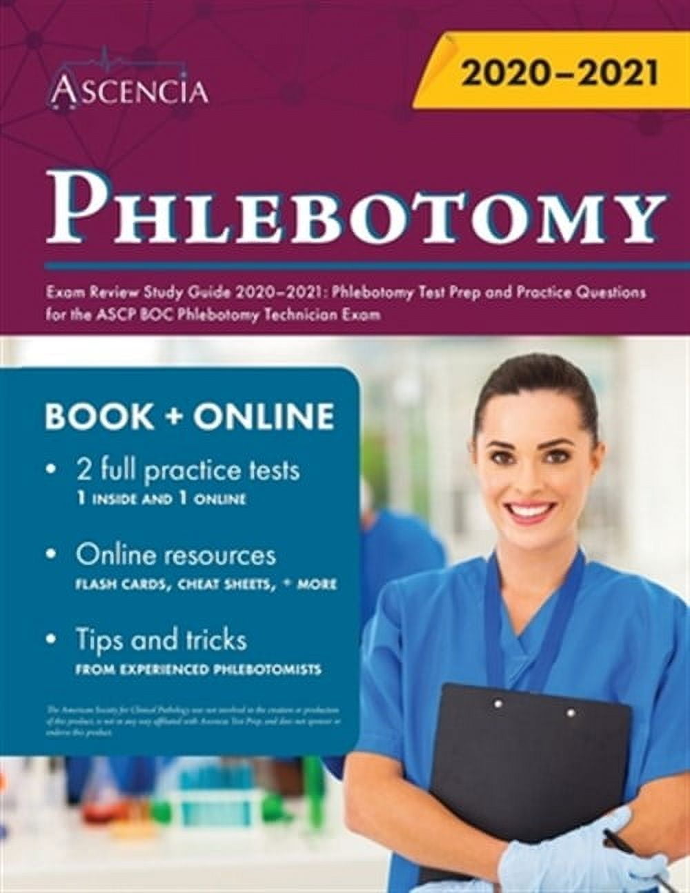 Phlebotomy Exam Review Study Guide 2020-2021: Phlebotomy Test Prep and ...