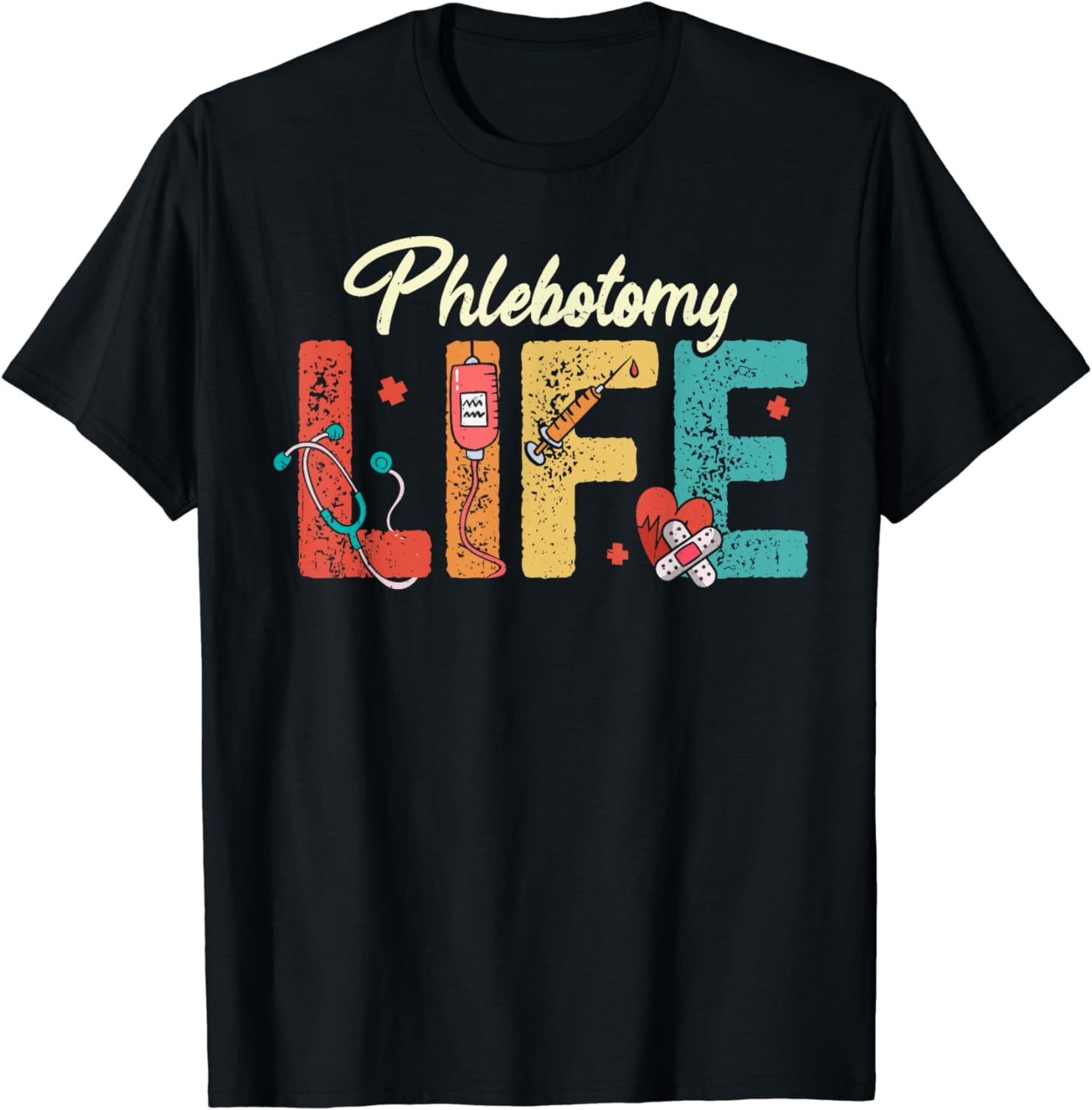 Phlebotomy Life - Phlebotomist Medical Healthcare Worker T-Shirt ...