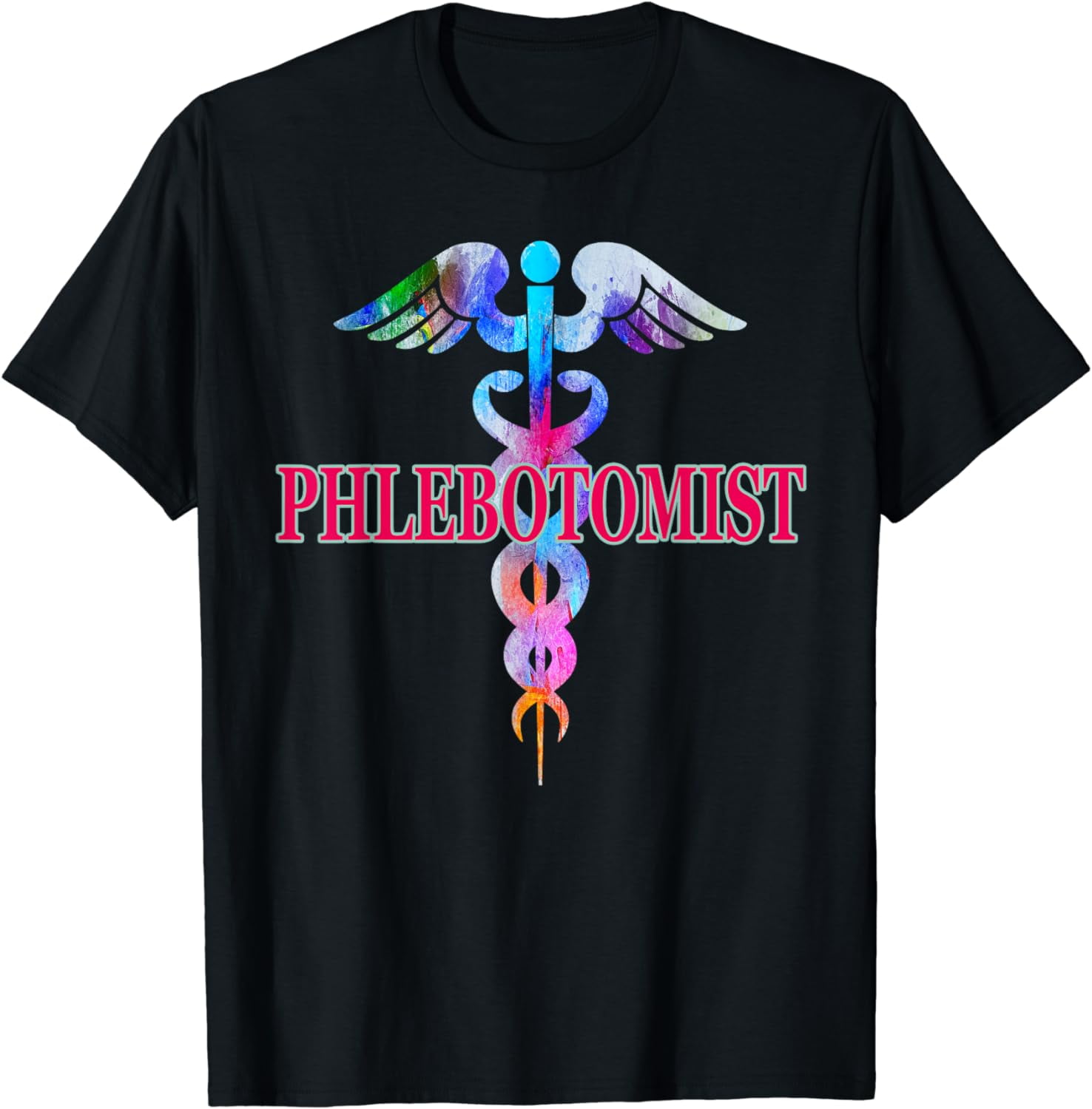 Phlebotomy Phlebotomist Caduceus T-Shirt Gifts men women - Walmart.com