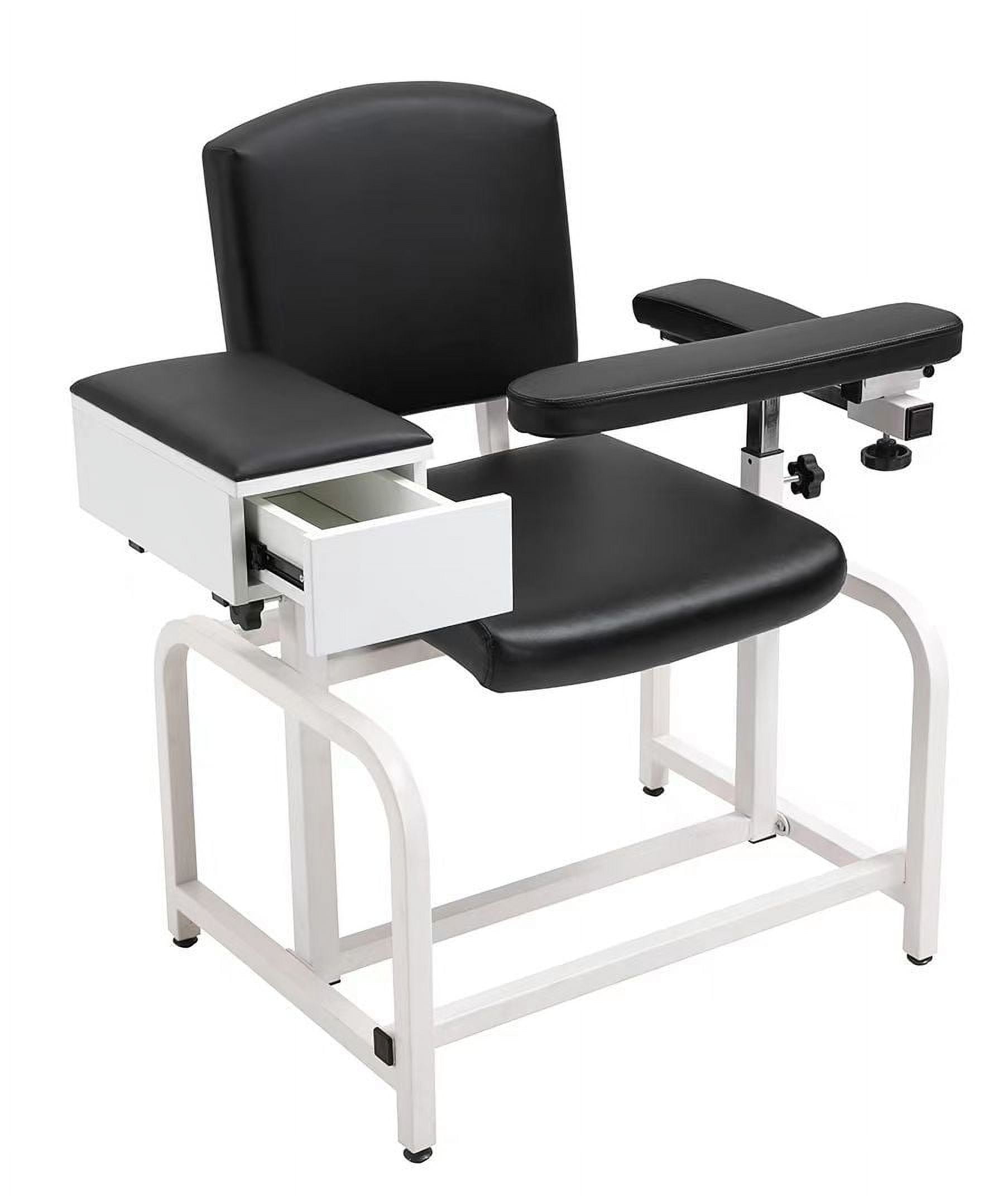 Phlebotomy chair w/drawer, Black - Walmart.com