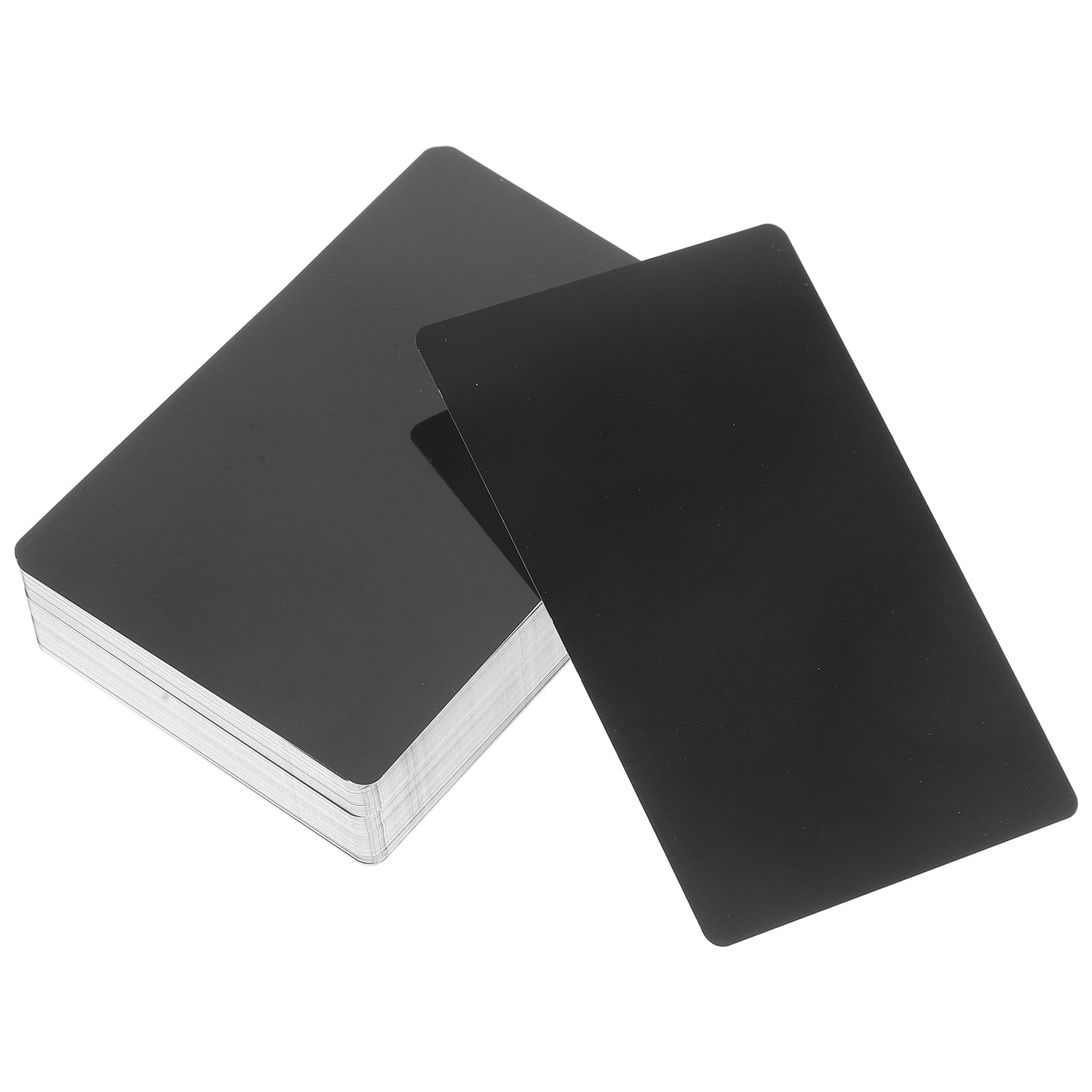 Phlegsive 100pcs Engraved Business Cards Aluminum Name Cards Customer ...