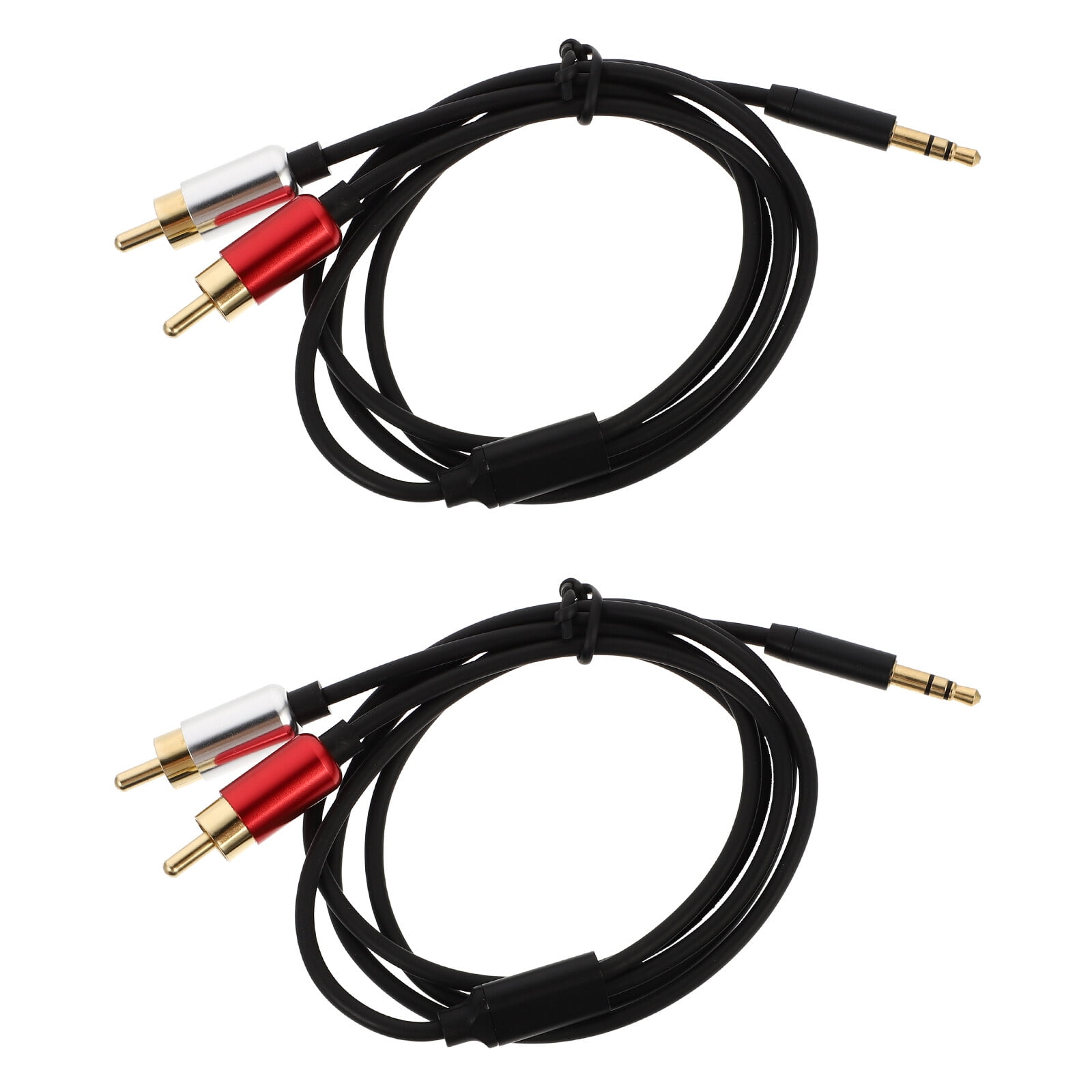 Phlegsive 2pcs 3.5mm to 2 Male Stereo Audio Adapter Cord Cable ...